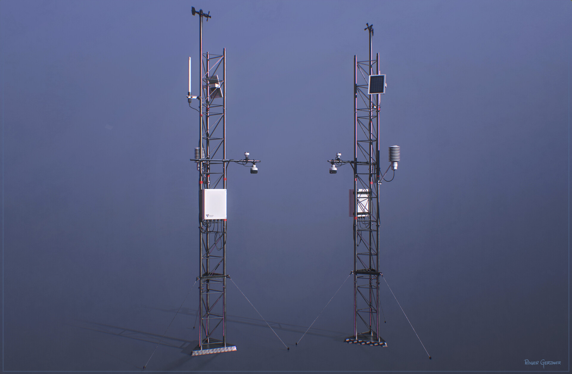 ArtStation - Weather Meteo Station - Game Ready Prop
