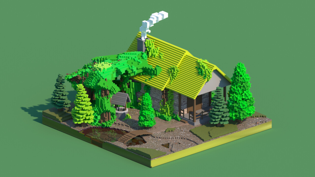 ArtStation - Voxel Village