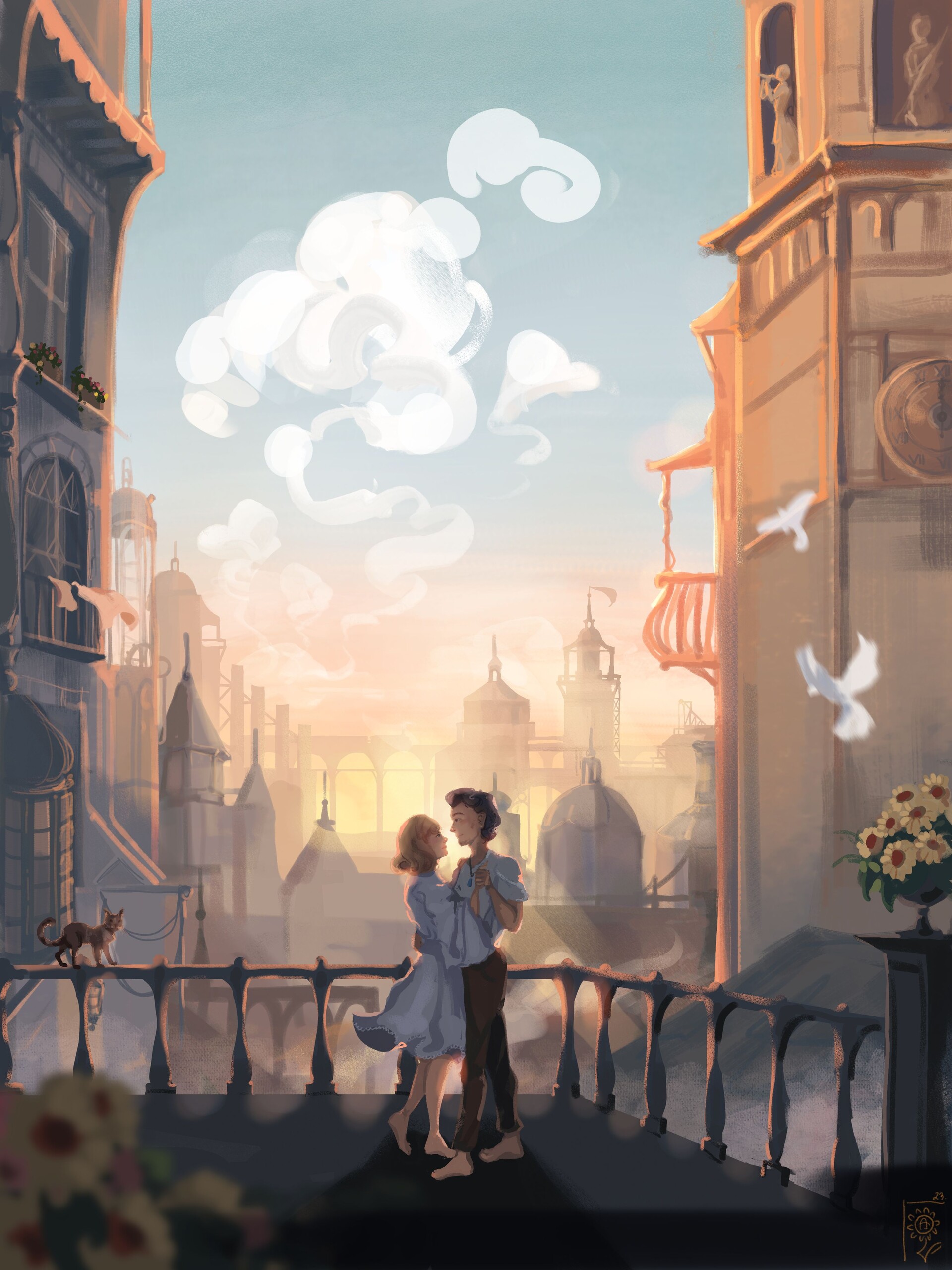 Rising city: And the sun danced with us by AstheriAmai : r/ImaginaryLovers