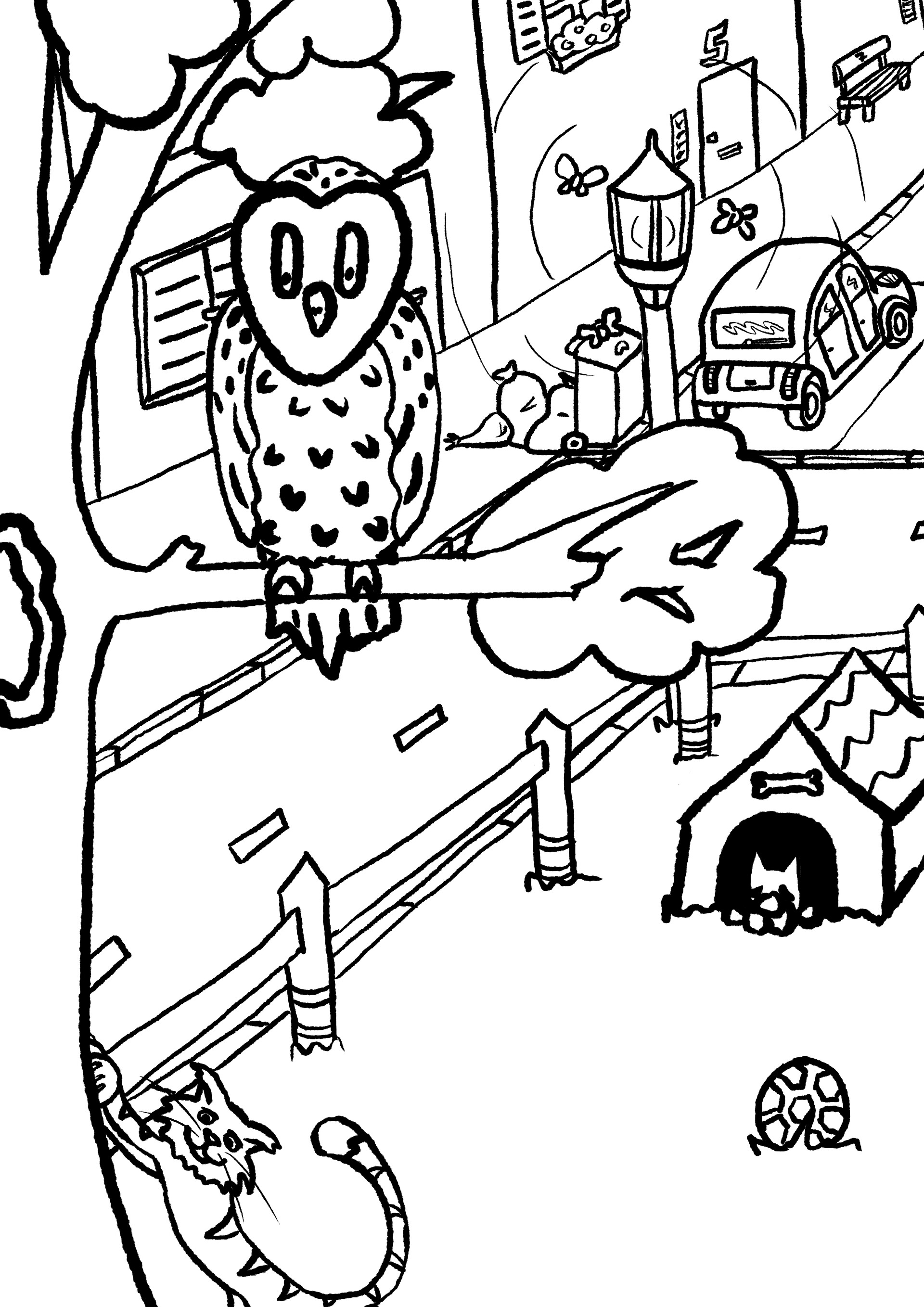 neighborhood coloring pages