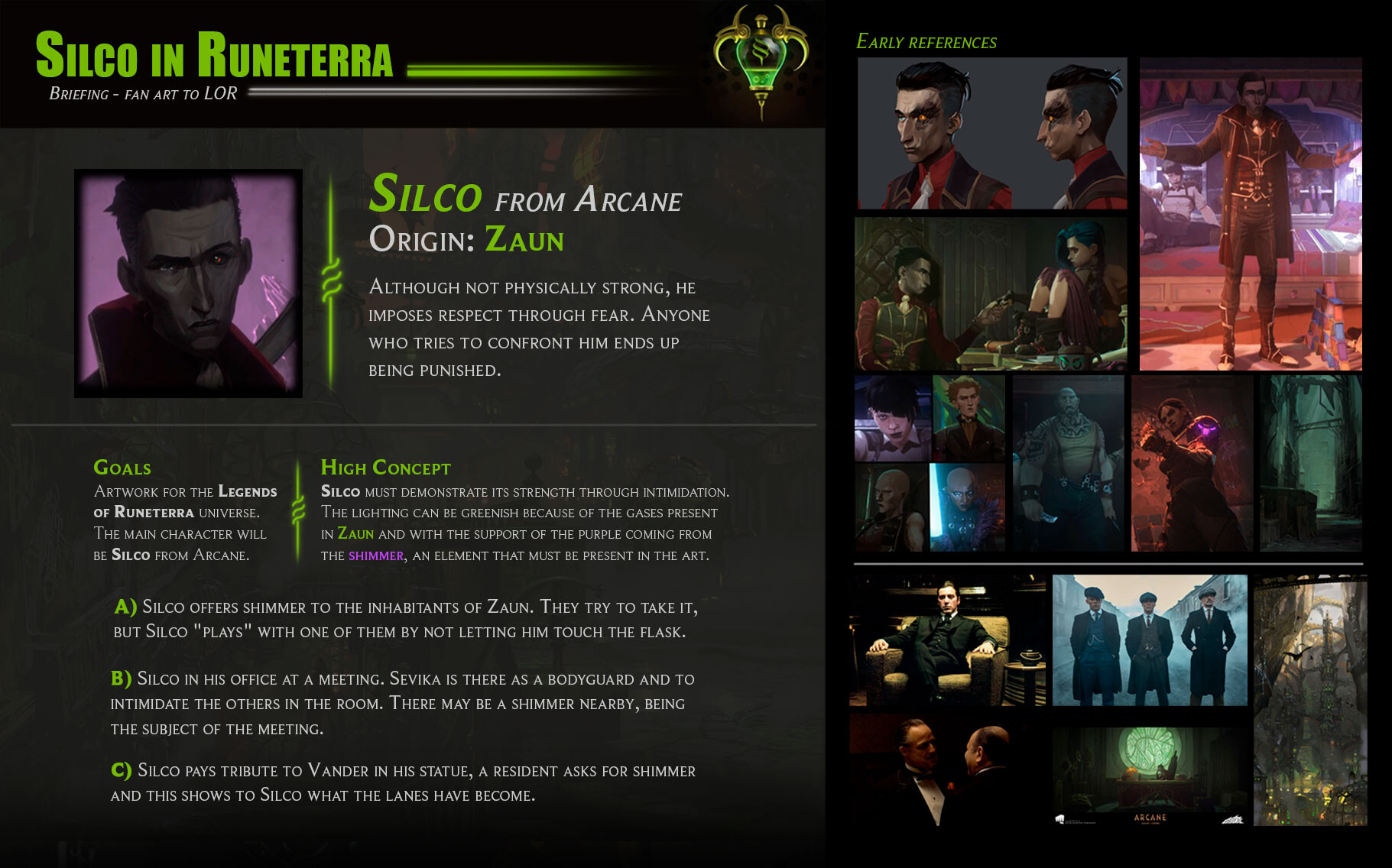 Ruy E. Carulli - [Card Game Art] Silco, the Eye of Zaun