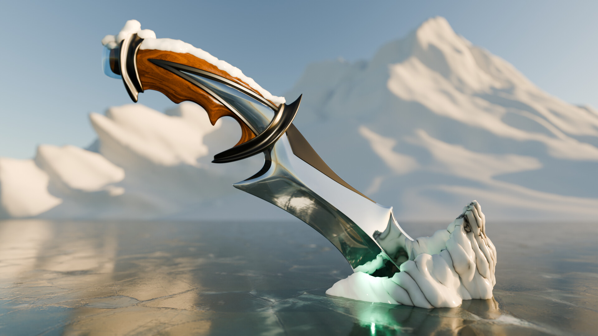 Nicolas Age - Ice Dagger (3D challenge by Kaino University)