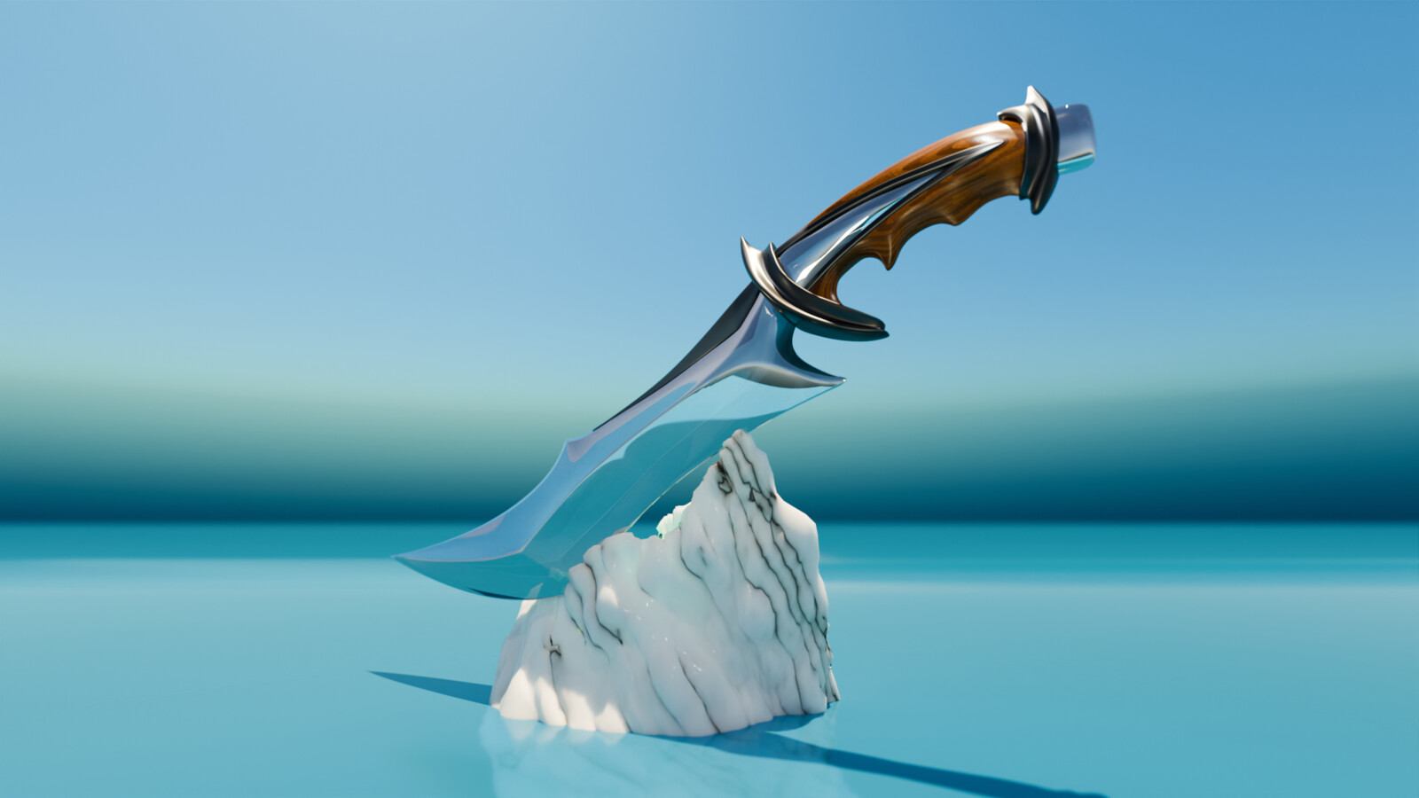 Nicolas Age - Ice Dagger (3D challenge by Kaino University)