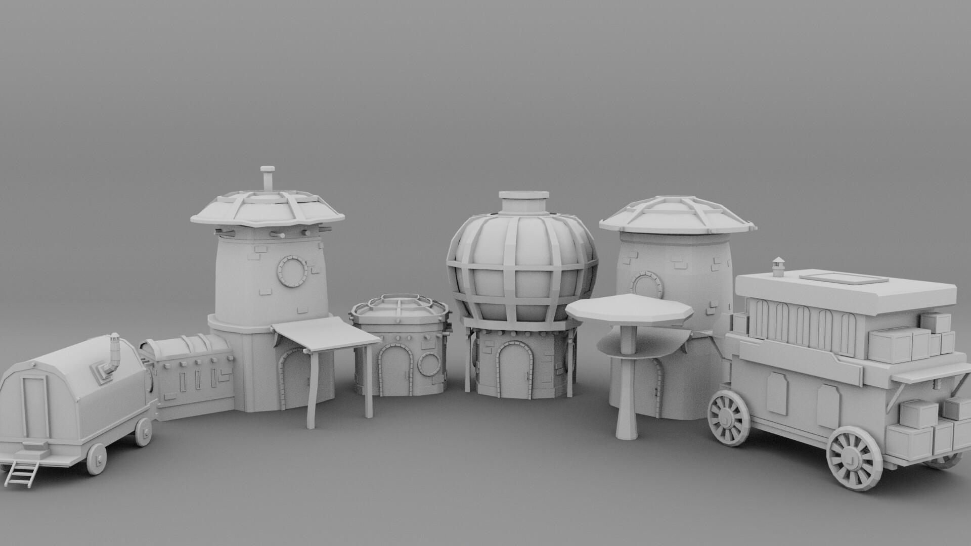 ArtStation - 3D modelling Environment Assets - OMFJTRR