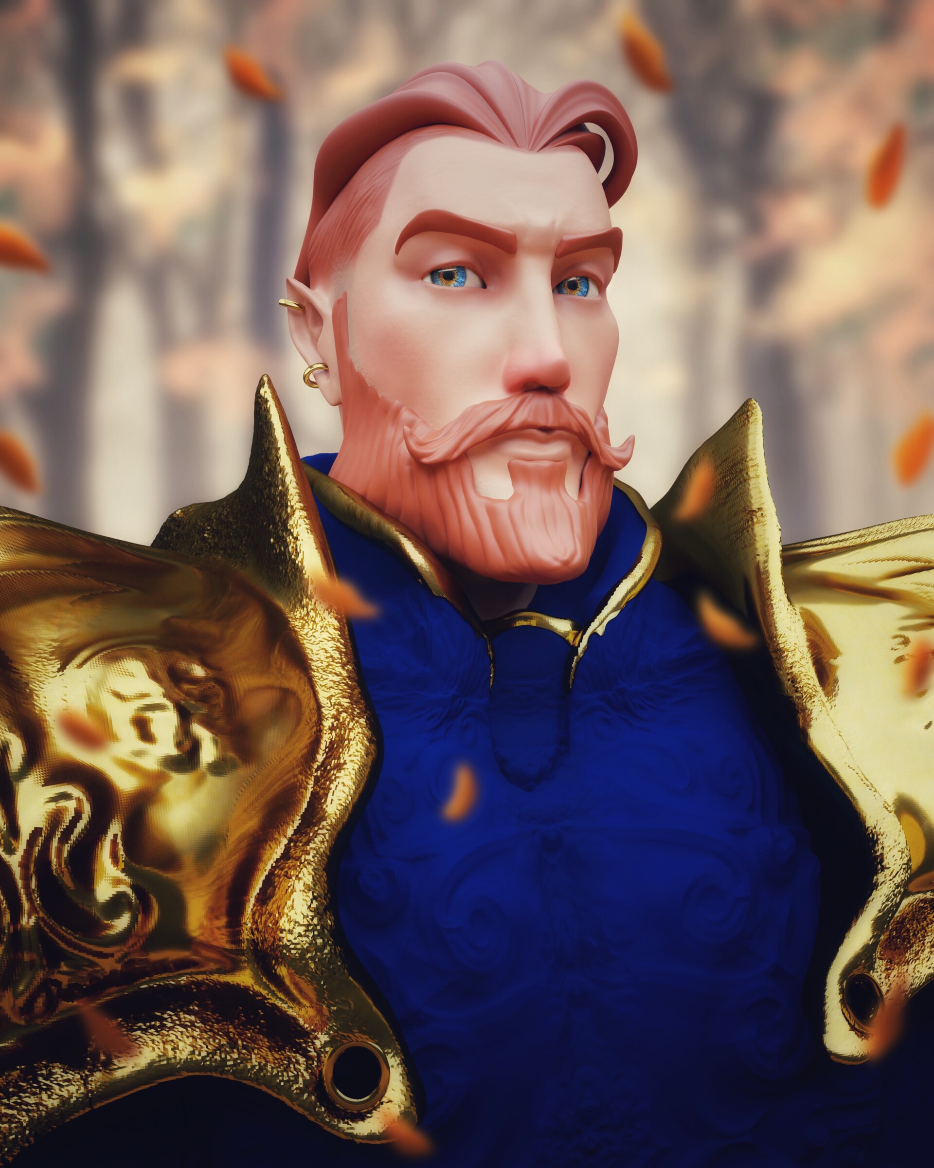 ArtStation - Elf king of fall