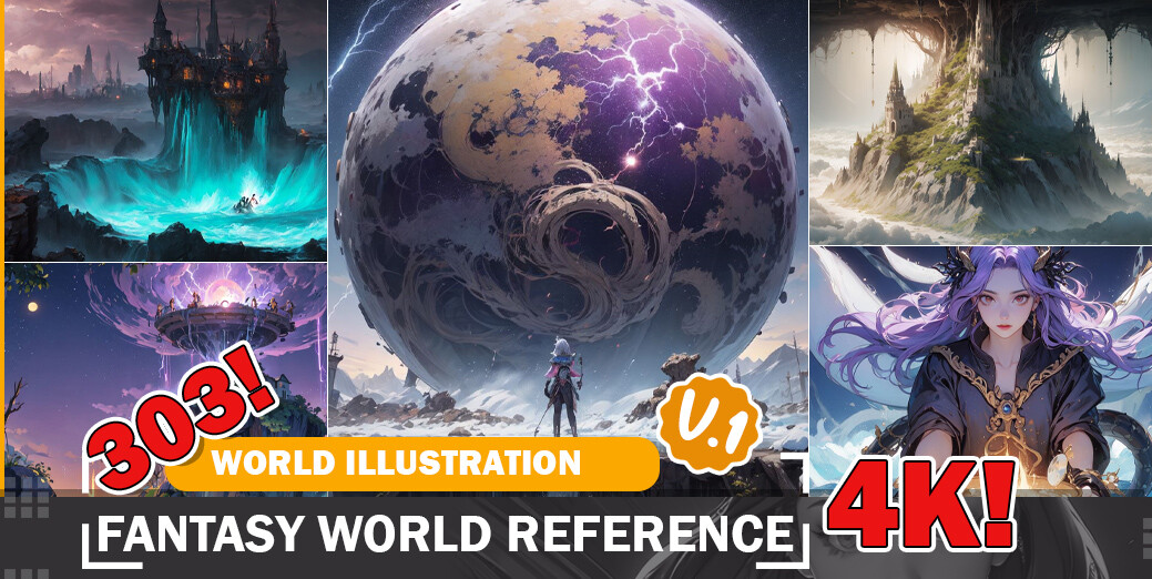 4K Anime Reference Art for Artists and Enthusiasts - 303 Fantasy World ...