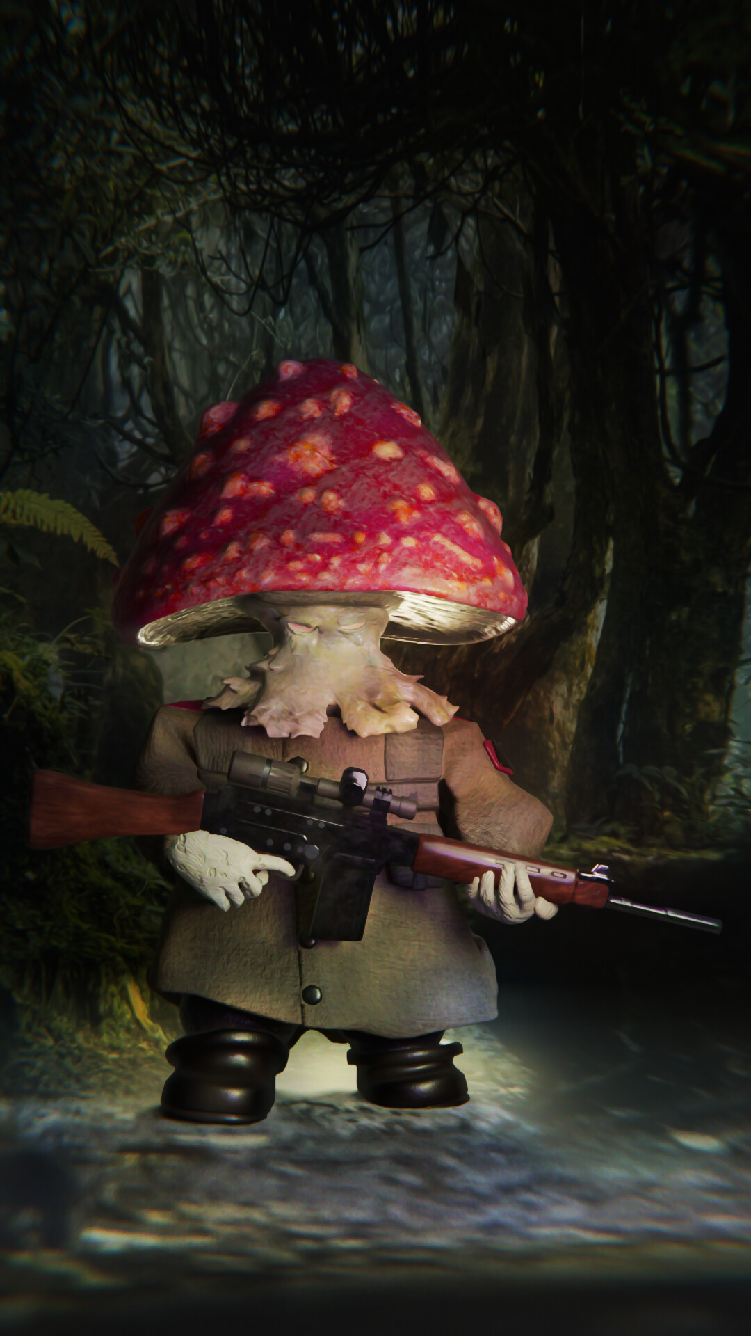 ArtStation - Mushroom Character Render