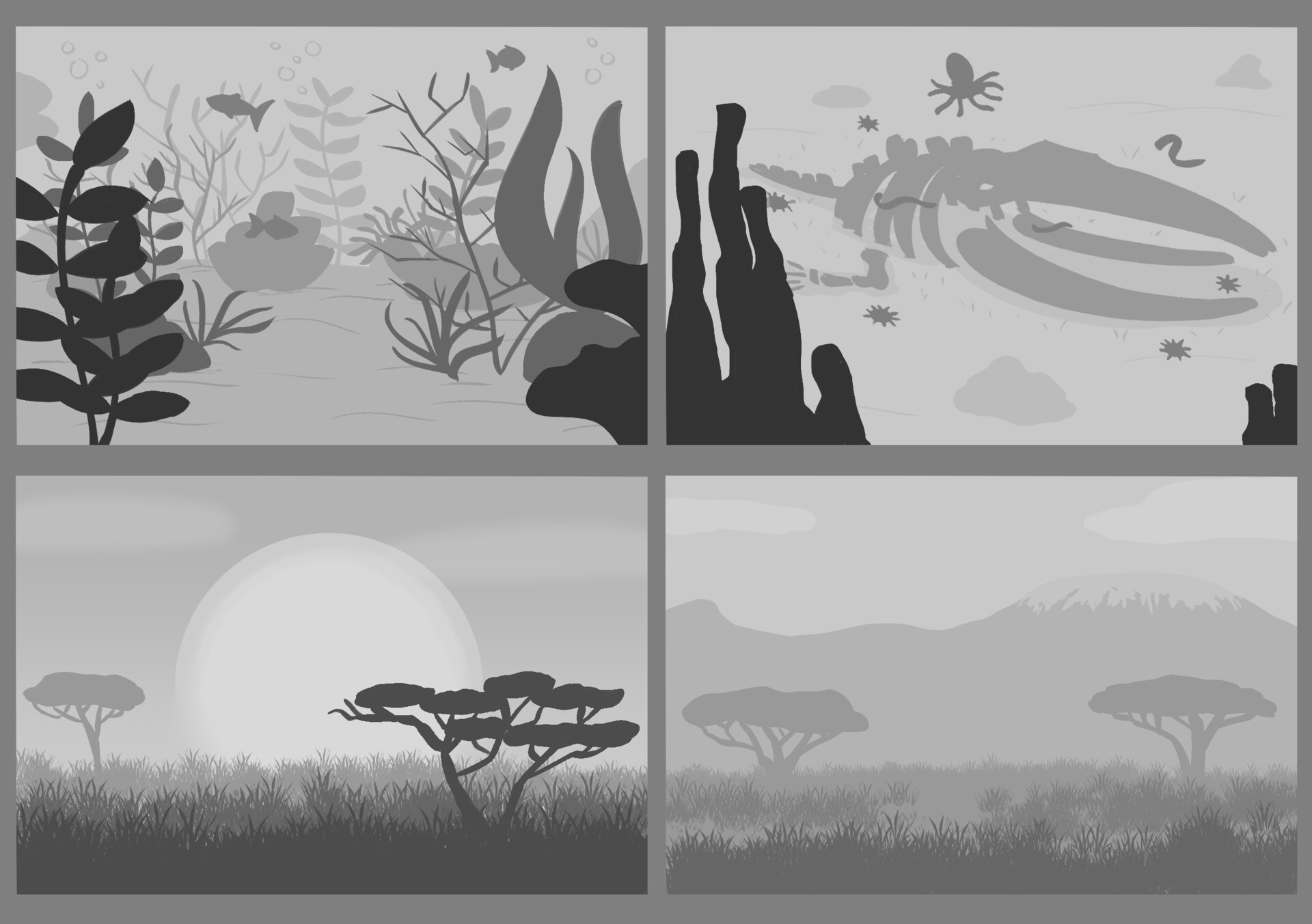 ArtStation - Environment Concept Art Thumbnails