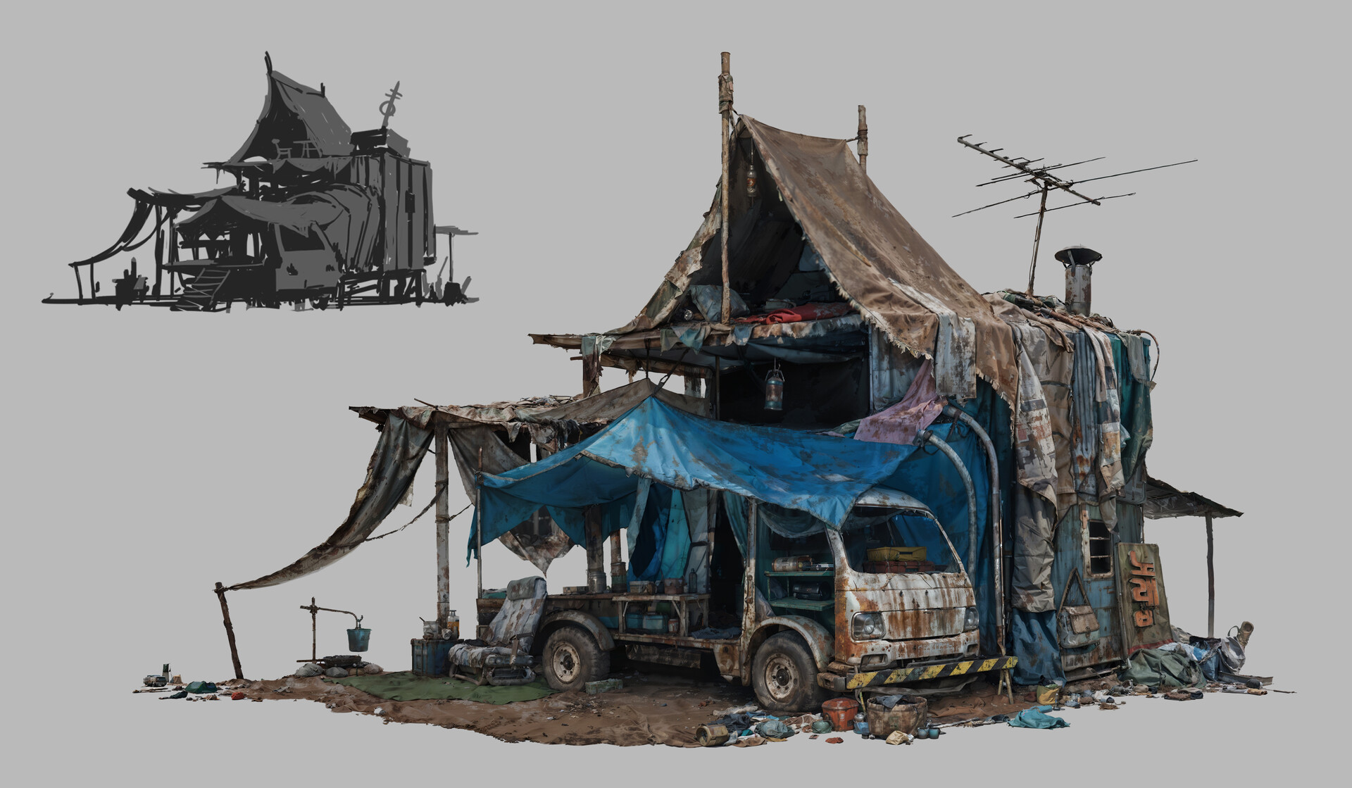 ArtStation - Apocalypse Series_1_ house