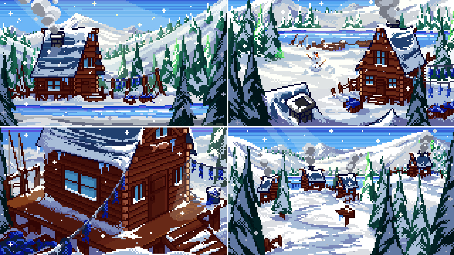 ArtStation - Snow Background pack