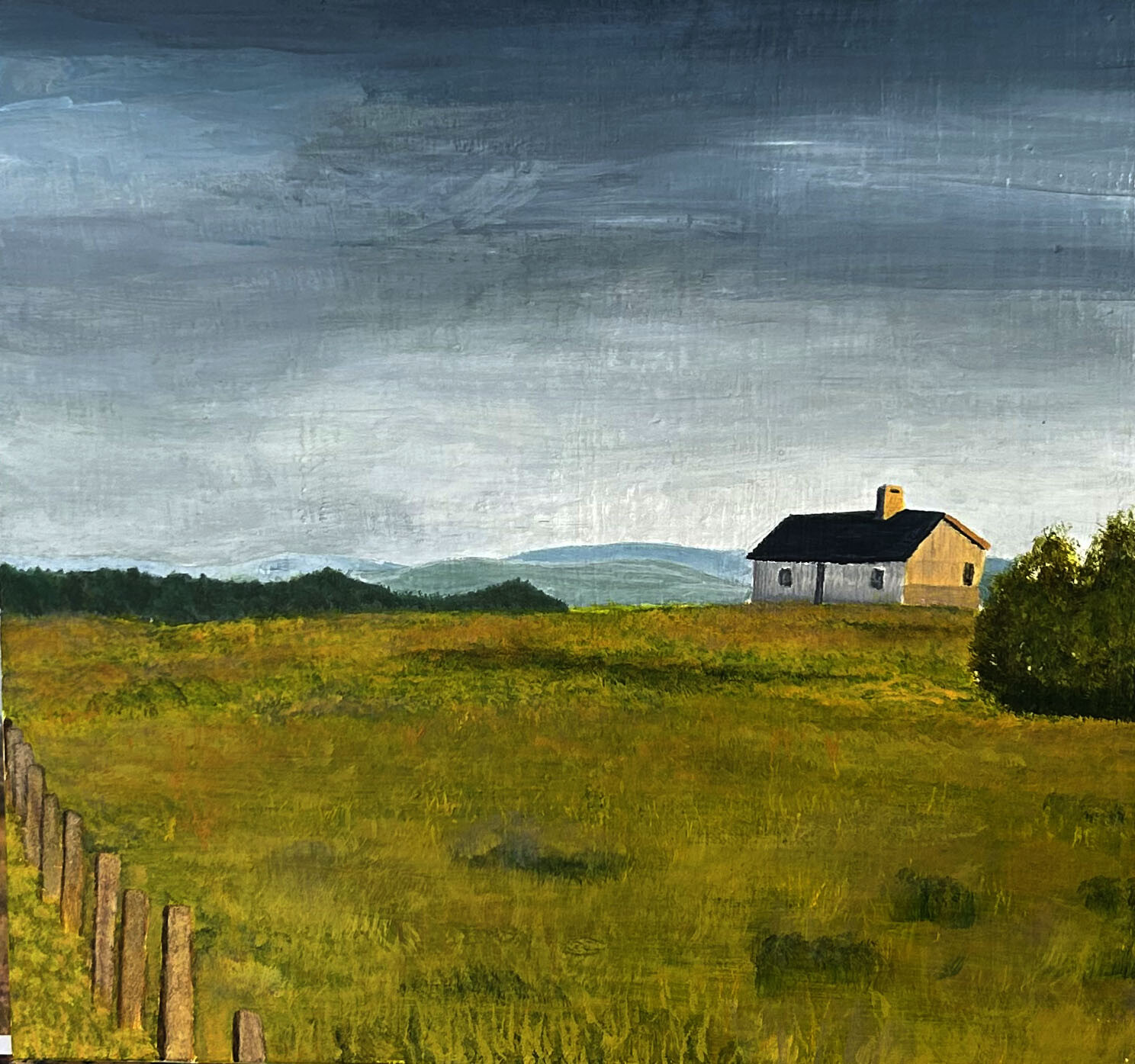 ArtStation - House in the Fields | A-Level Art