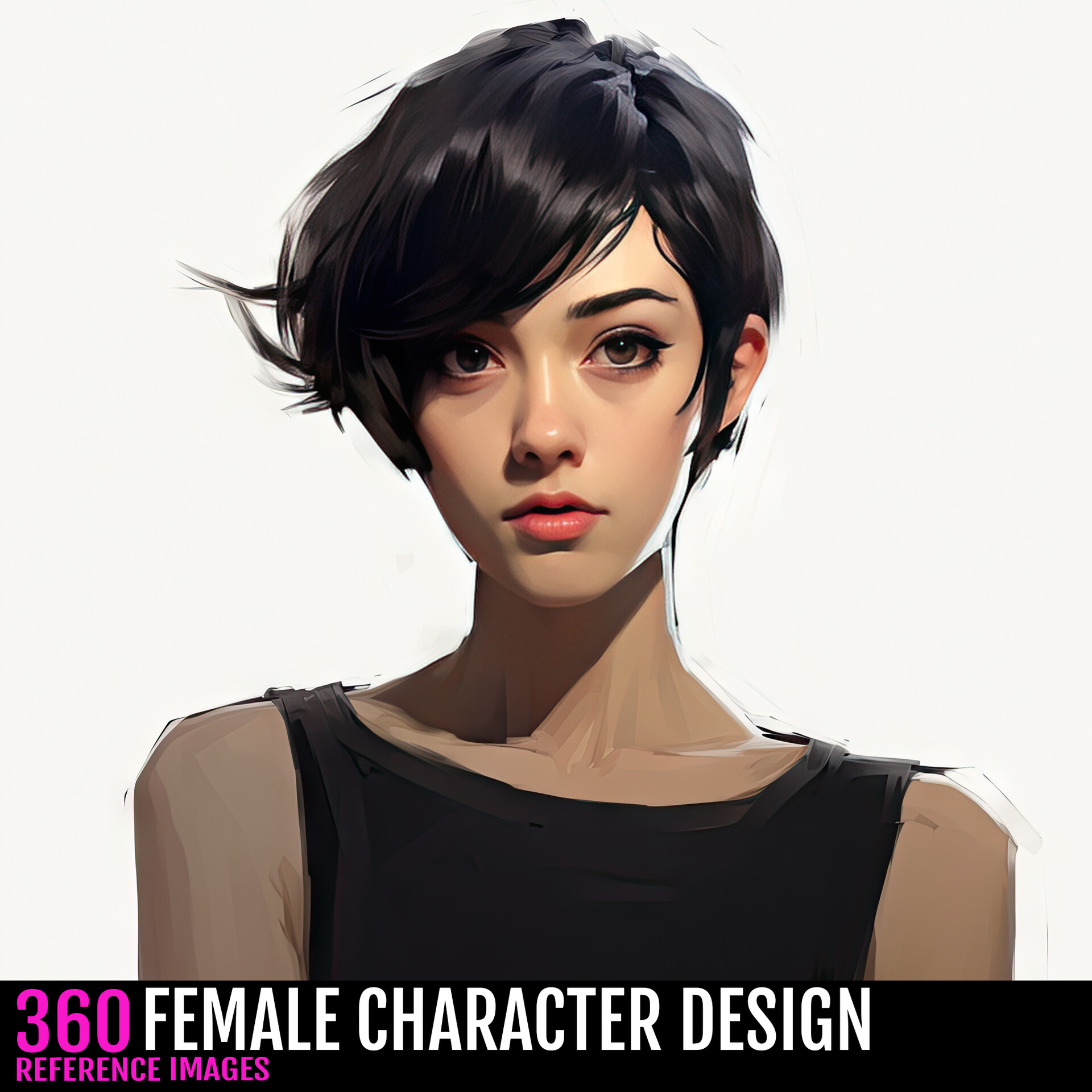 ArtStation - 360 FEMALE CHARACTER DESIGN / 4K