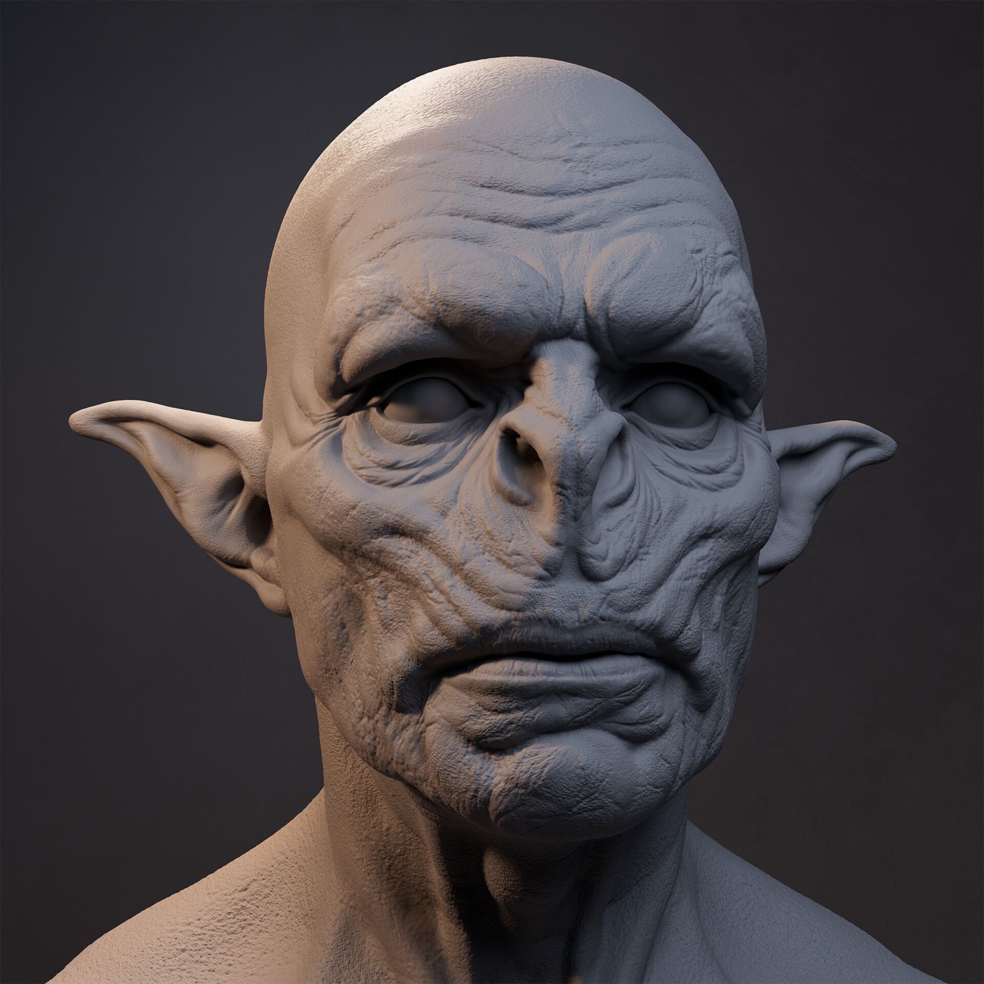 ArtStation - Rings of Power - Orc Head Sculpt