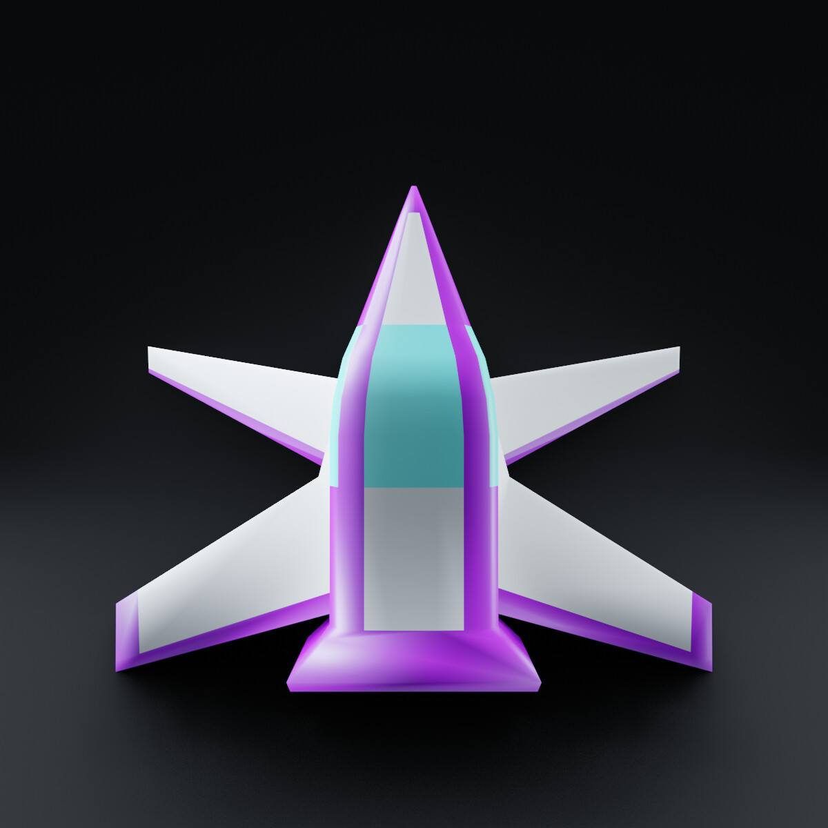 ArtStation - 3D Spaceship Model in Blender