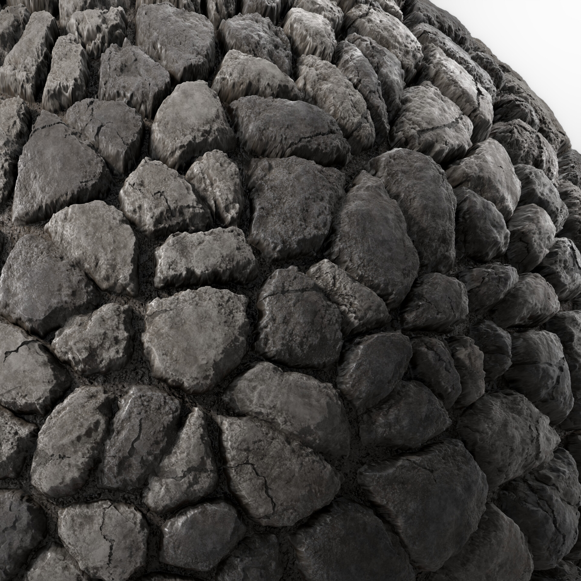 Dangsho - Pavement Materials 93- Rock Materials | Sbsar Pbr 4k Seamless