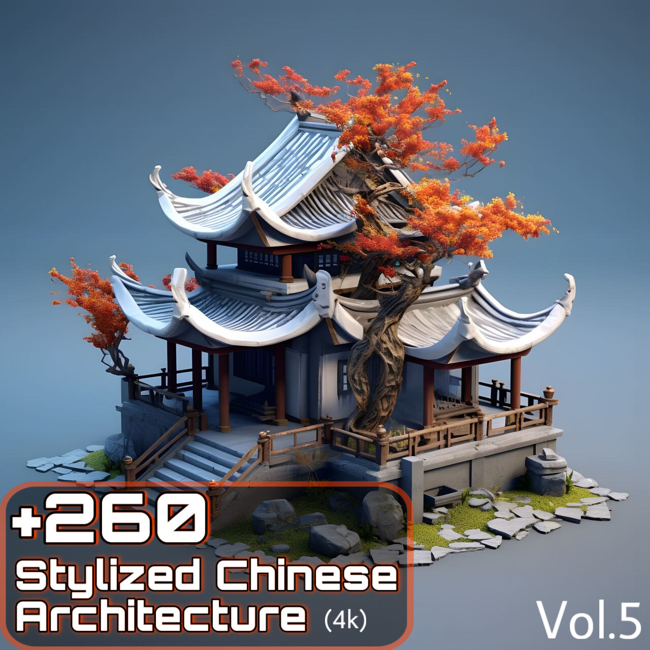ArtStation - +260 Stylized Chinese Architecture Concept(4k)