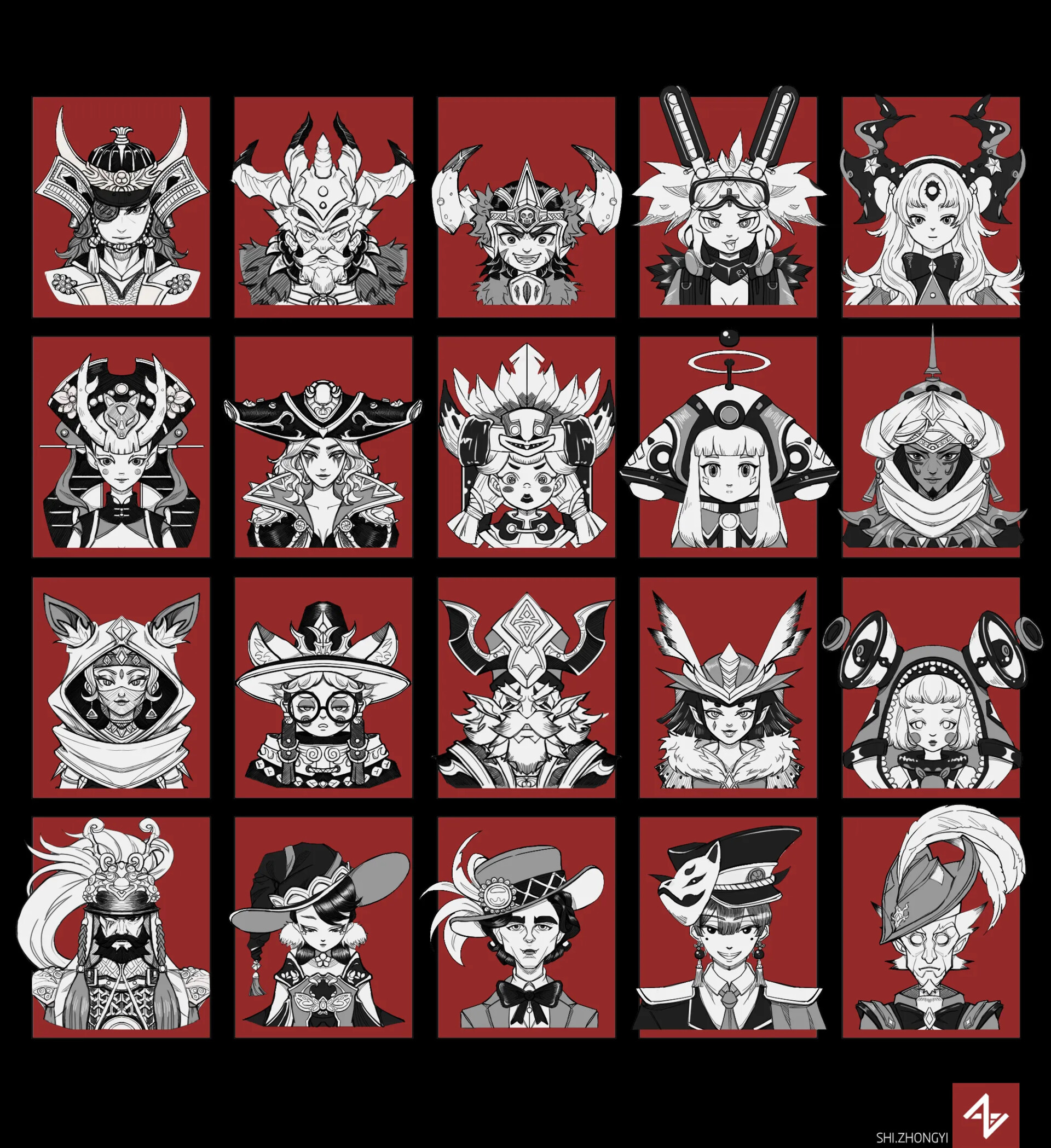 ArtStation - Basic exercises-Line draft, graphic composition, design draft