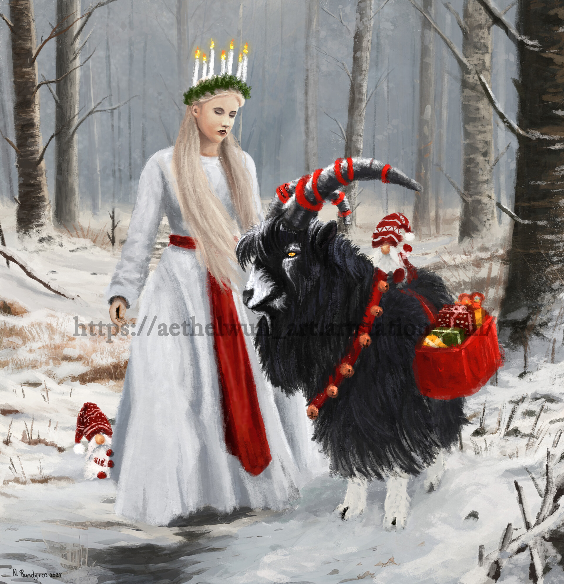 ArtStation - The Yule Goat's First Delivery