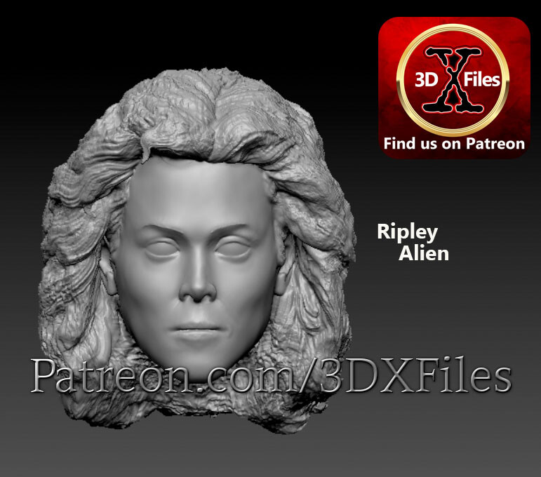 ArtStation - Ripley - Aliens - Hot Toys 1:6 scale Head sculpt