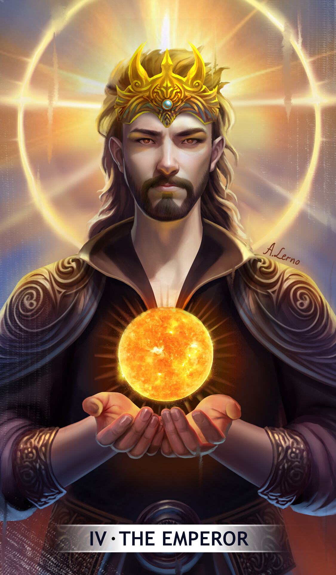 ArtStation - tarot card - IV The Emperor