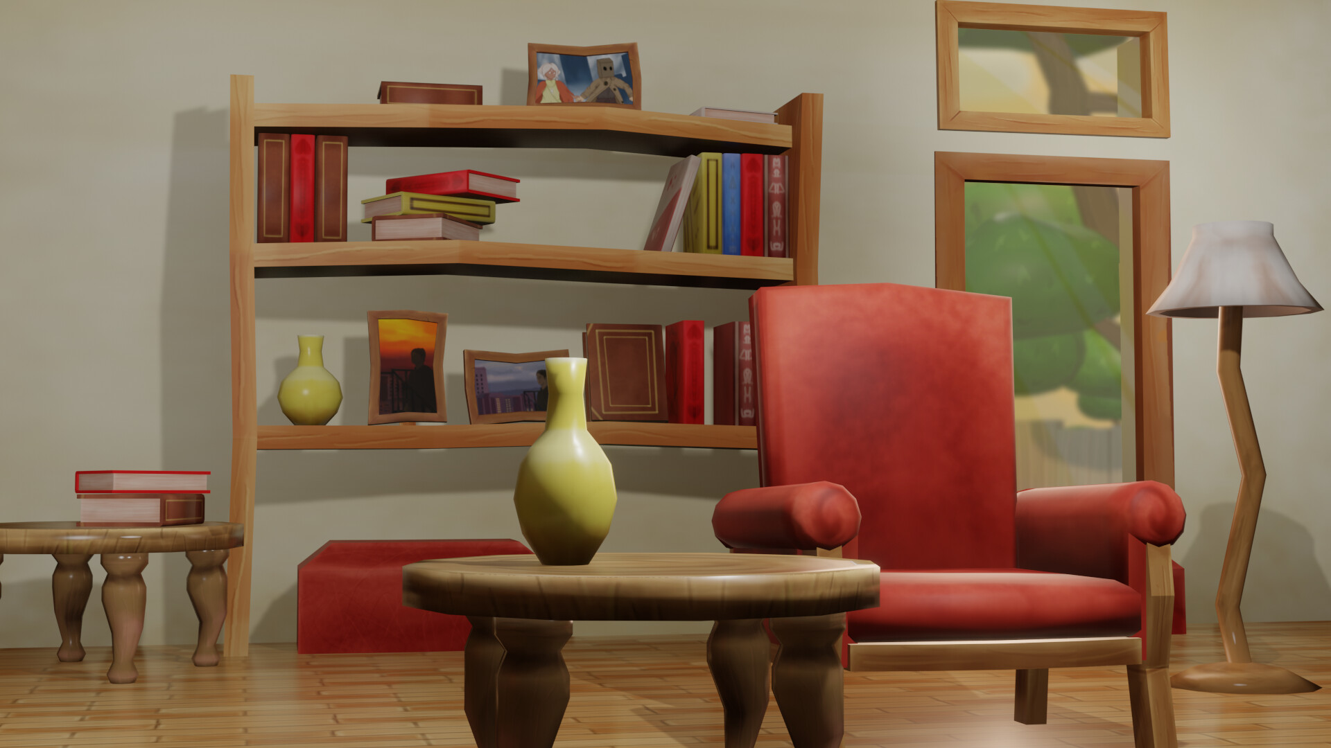 ArtStation - 3d Stylized Livng Room