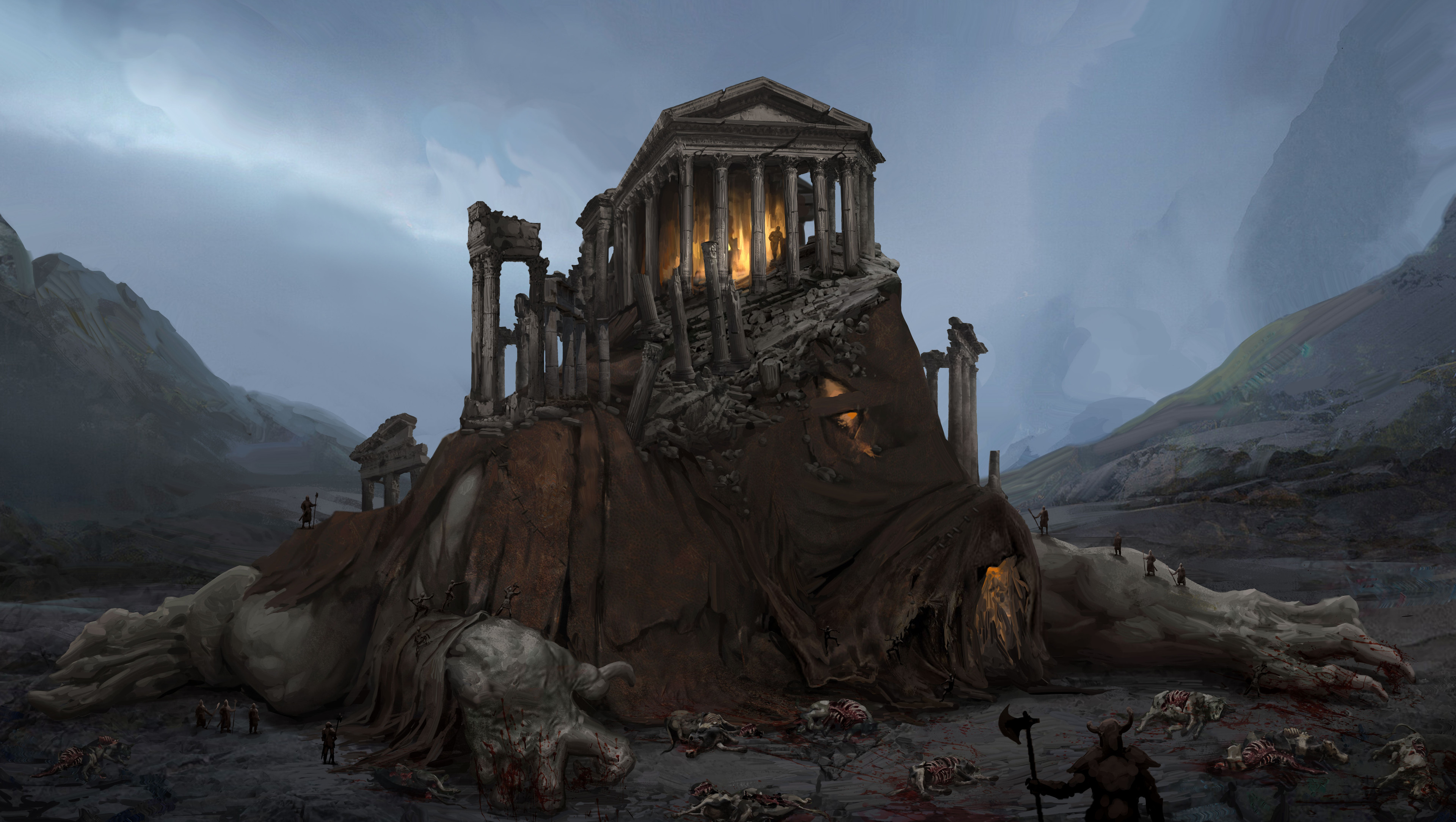 Geryon Temple Carcass by Mircea Nicula : r/ImaginaryMonsters