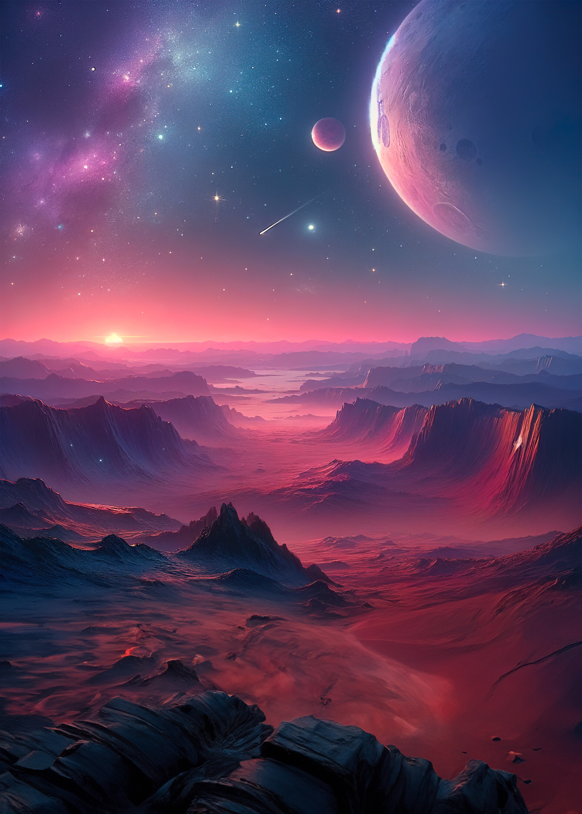 ArtStation - Twilight on the Scarlet Ground