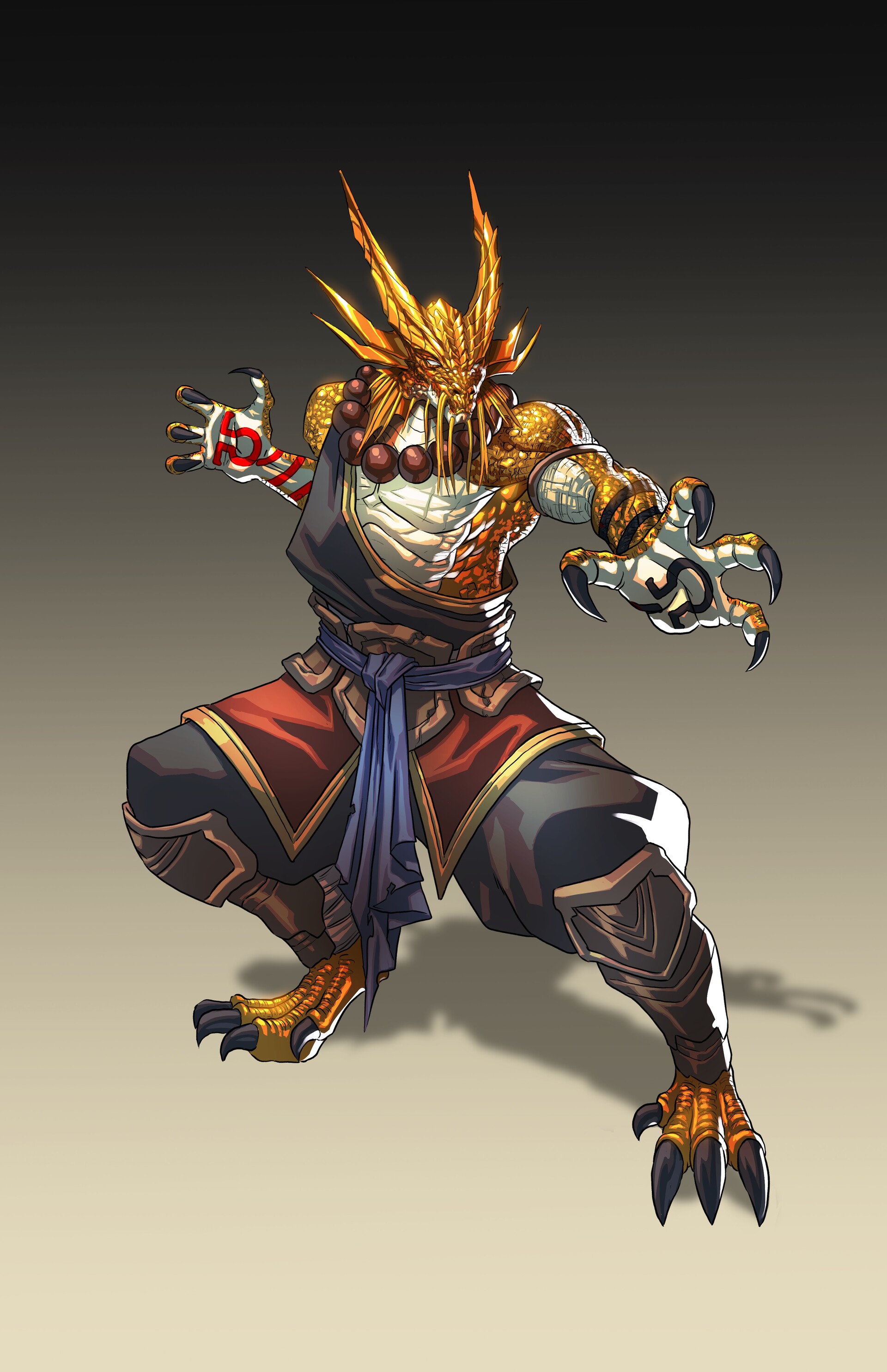 ArtStation - Dragonkin monk