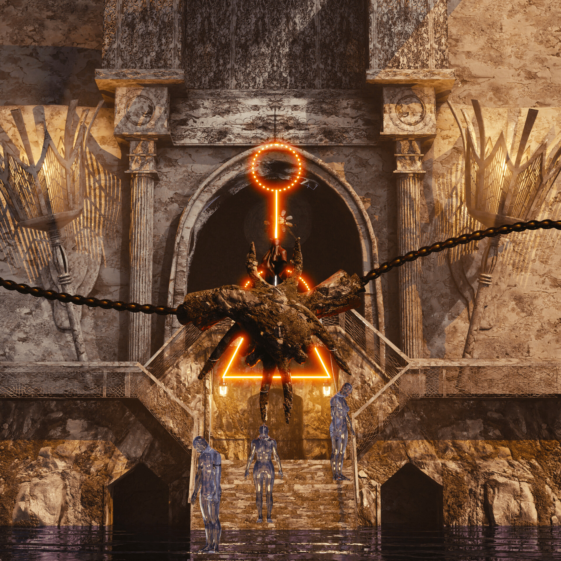 ArtStation - The perceived threat of demons to human being