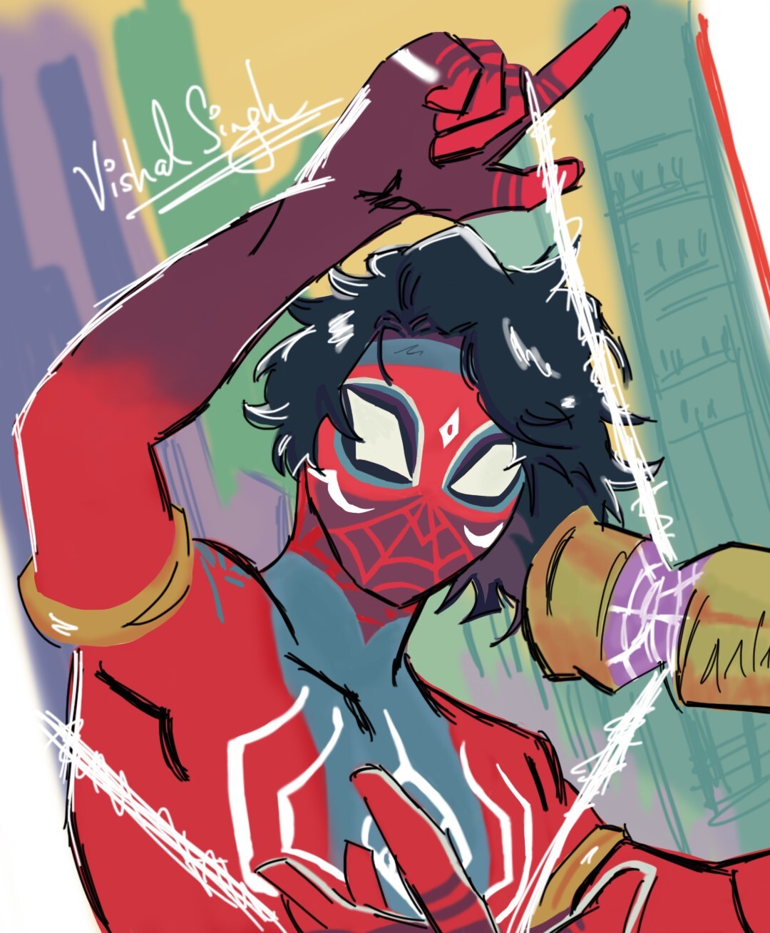 ArtStation - Pavitr Prabhakar / Spider-Man India