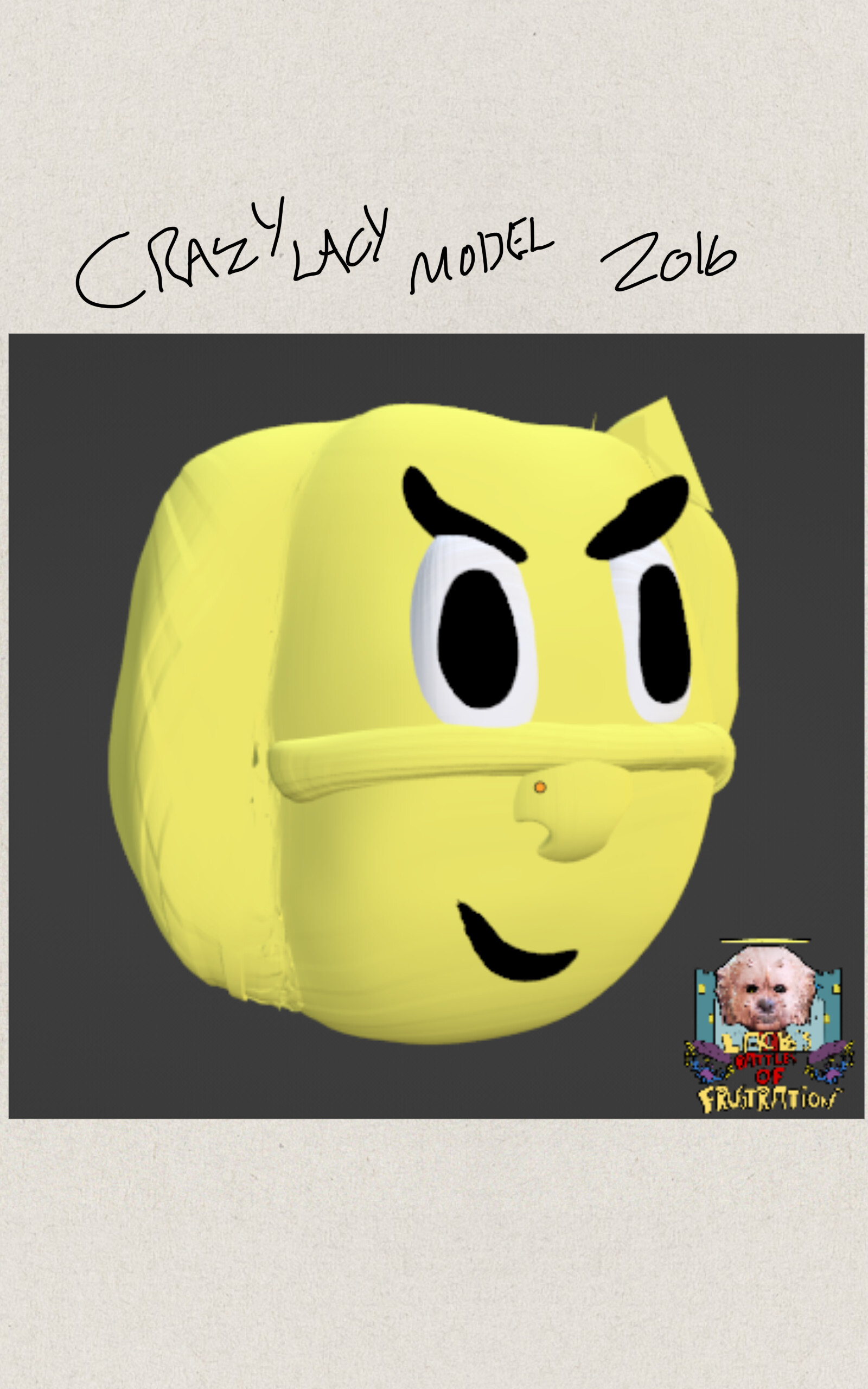 ArtStation - 2016 scrapped crazy lacy 3D head model