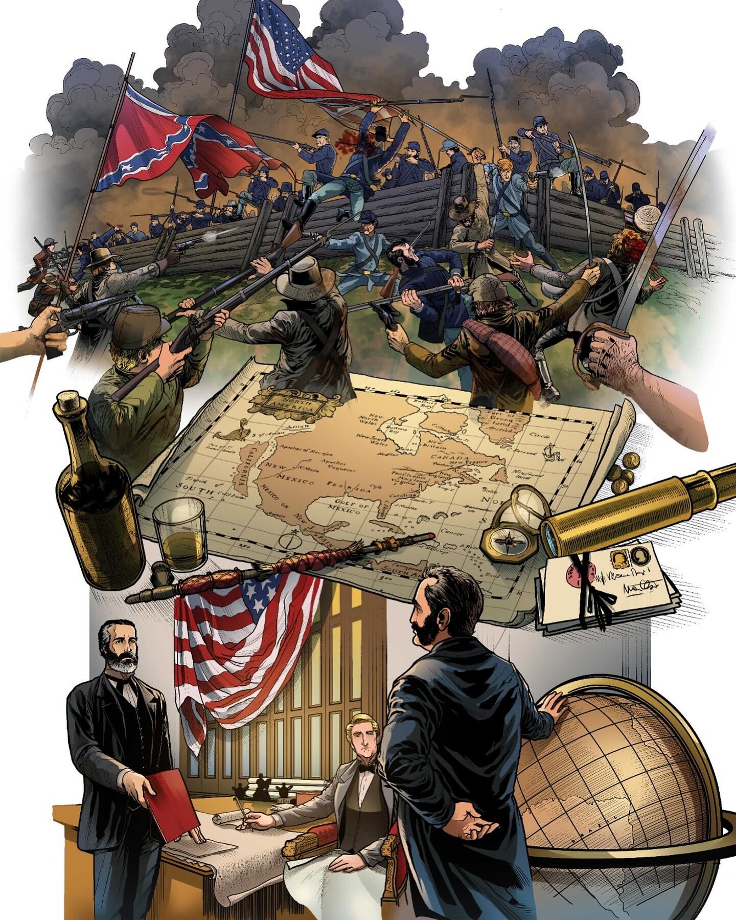 ArtStation - Color work - Civil War Comic