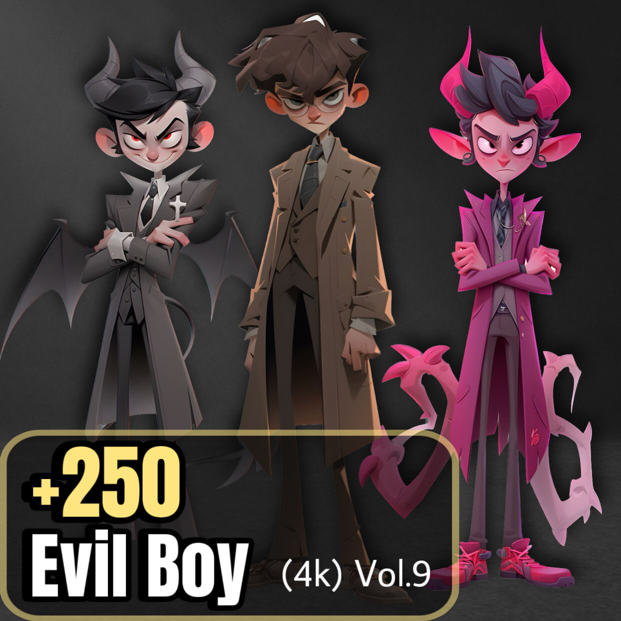 ArtStation - +250 Evil Boy (4k)