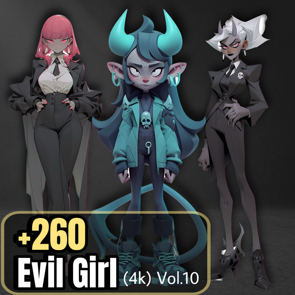 ArtStation - +260 Evil Girl (4k)