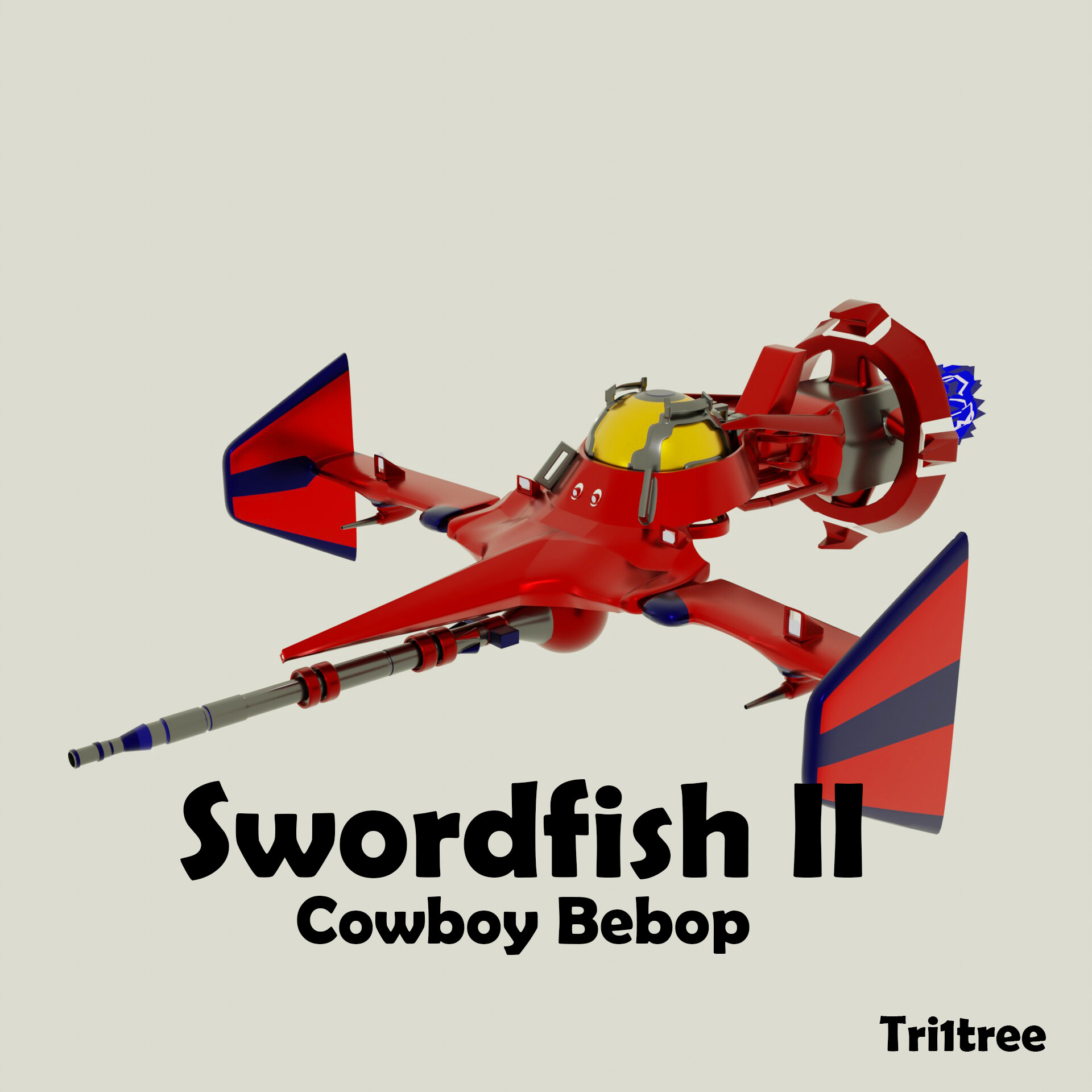 Tri1Tree - Swordfish II Cowboy Bebop - Mesh