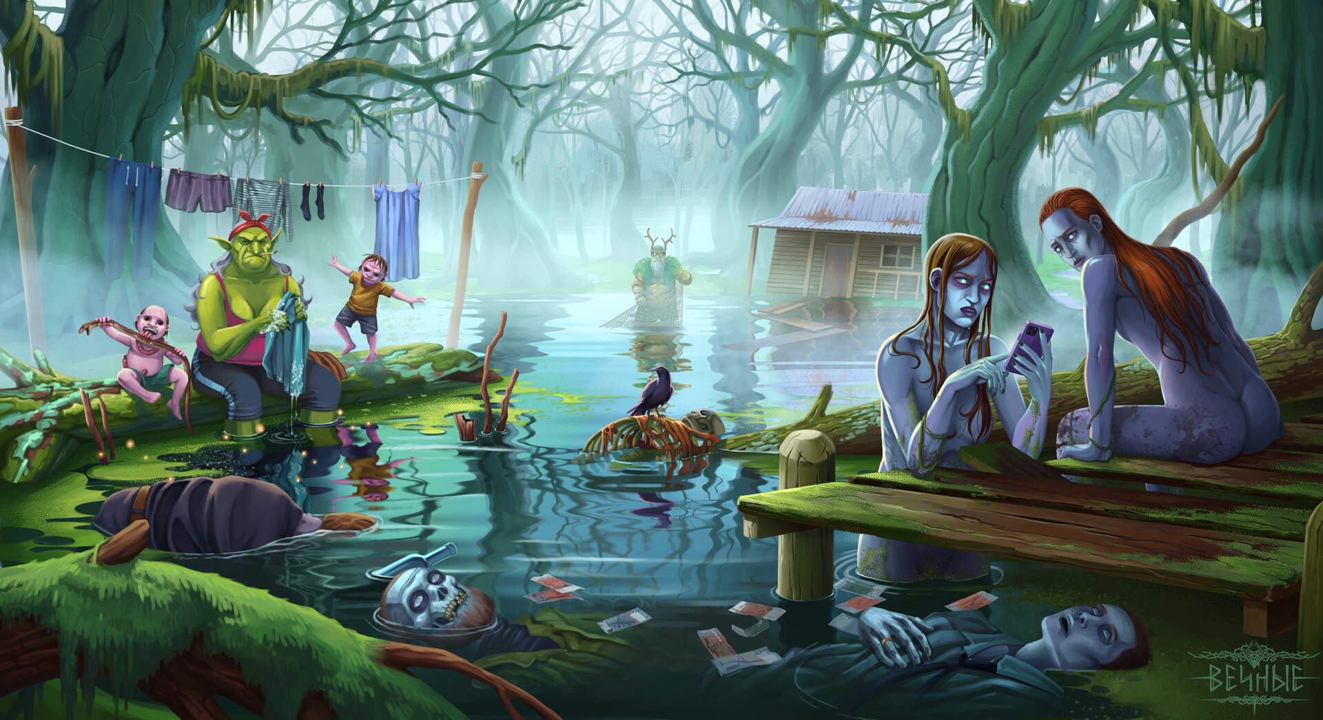 ArtStation - Swamp creatures