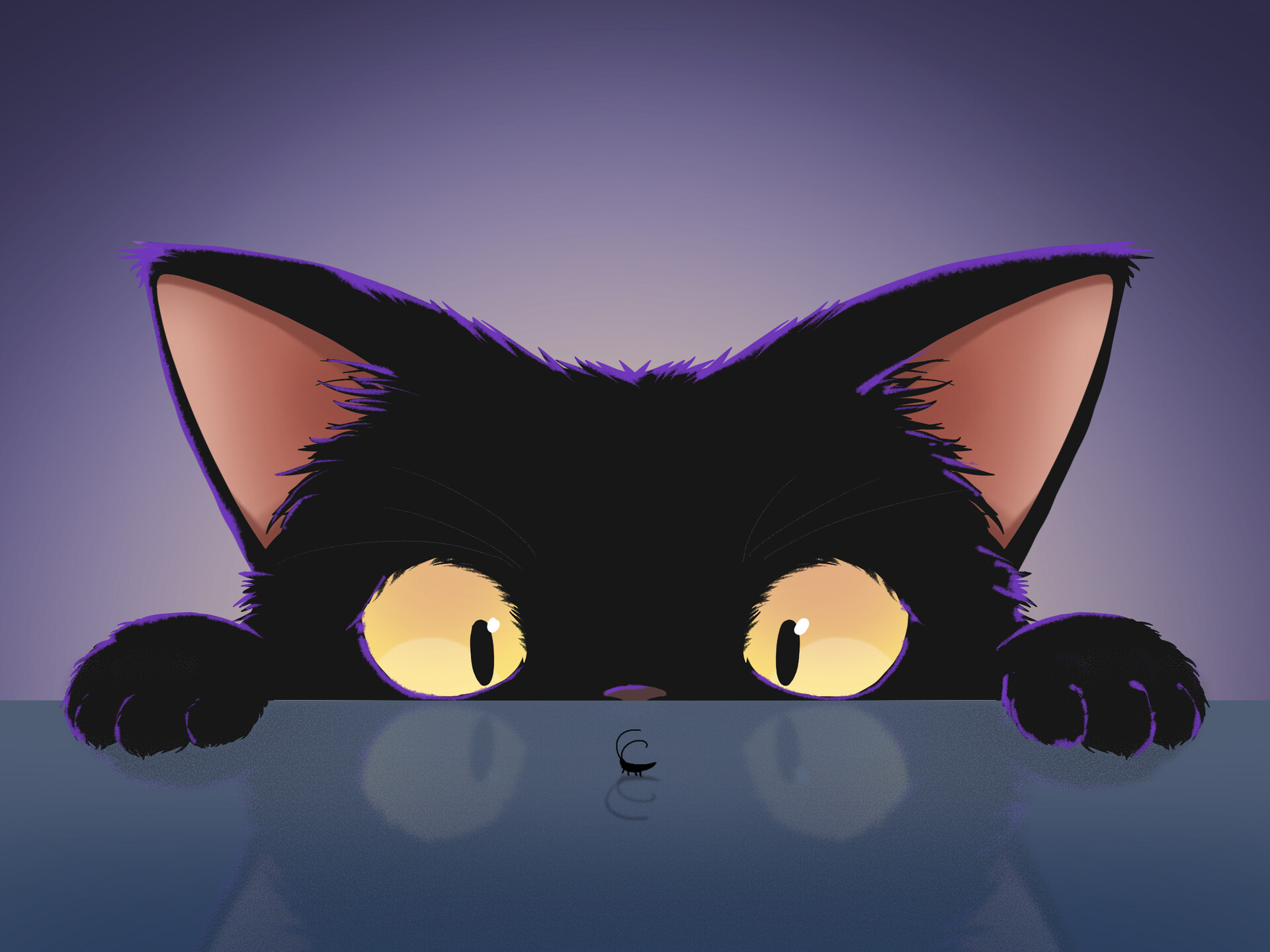 Alan Bear - 看見獵物的黑貓