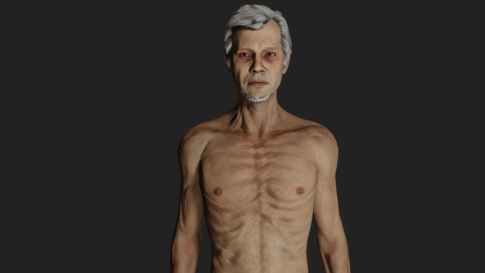 ArtStation - Realistic 3D Model of a Sick Man