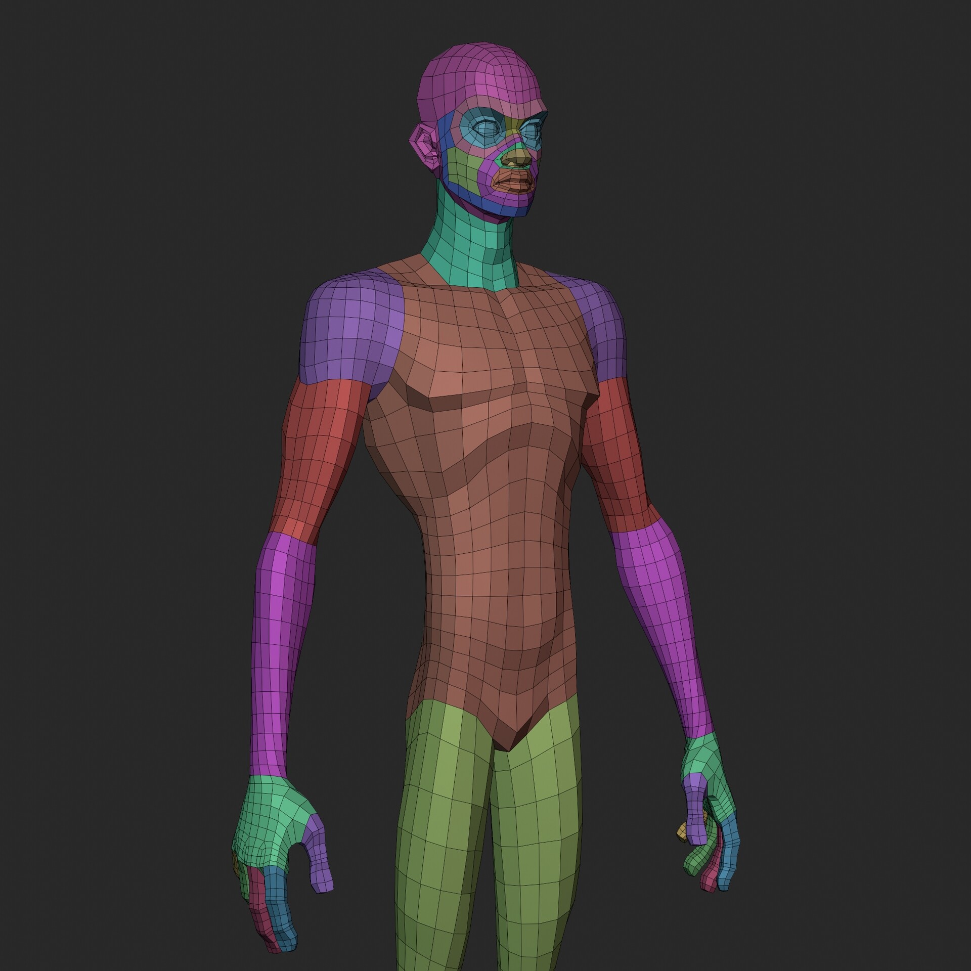 George Zaky - Spider-Verse Lowpoly Basemesh