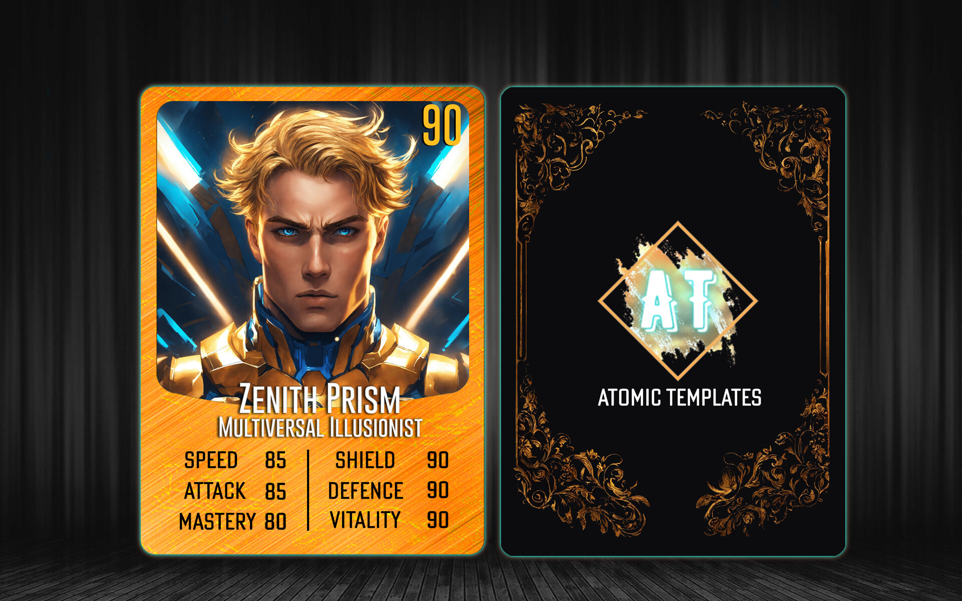 Atomic templates - Trading Card Game (TCG) 4in1 Templates