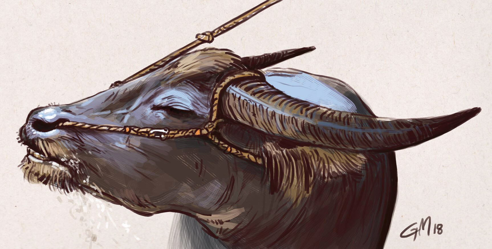 ArtStation - " Shobai-wa ushii-o shidare."