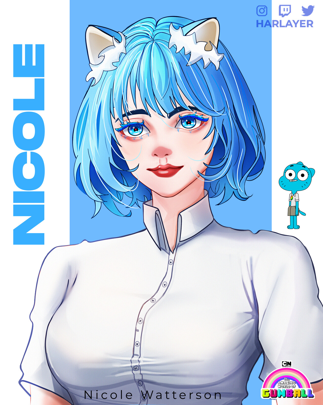 HARLAYER - NICOLE WATTERSON (Amazing World of Gumball)