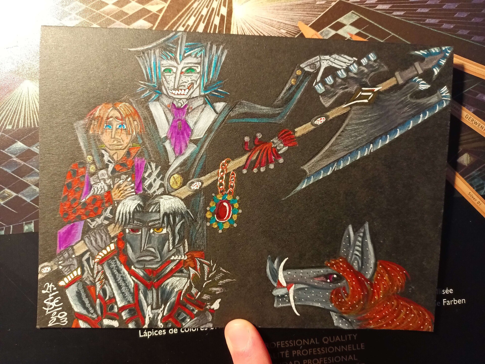 ArtStation - Christmas card of original characters