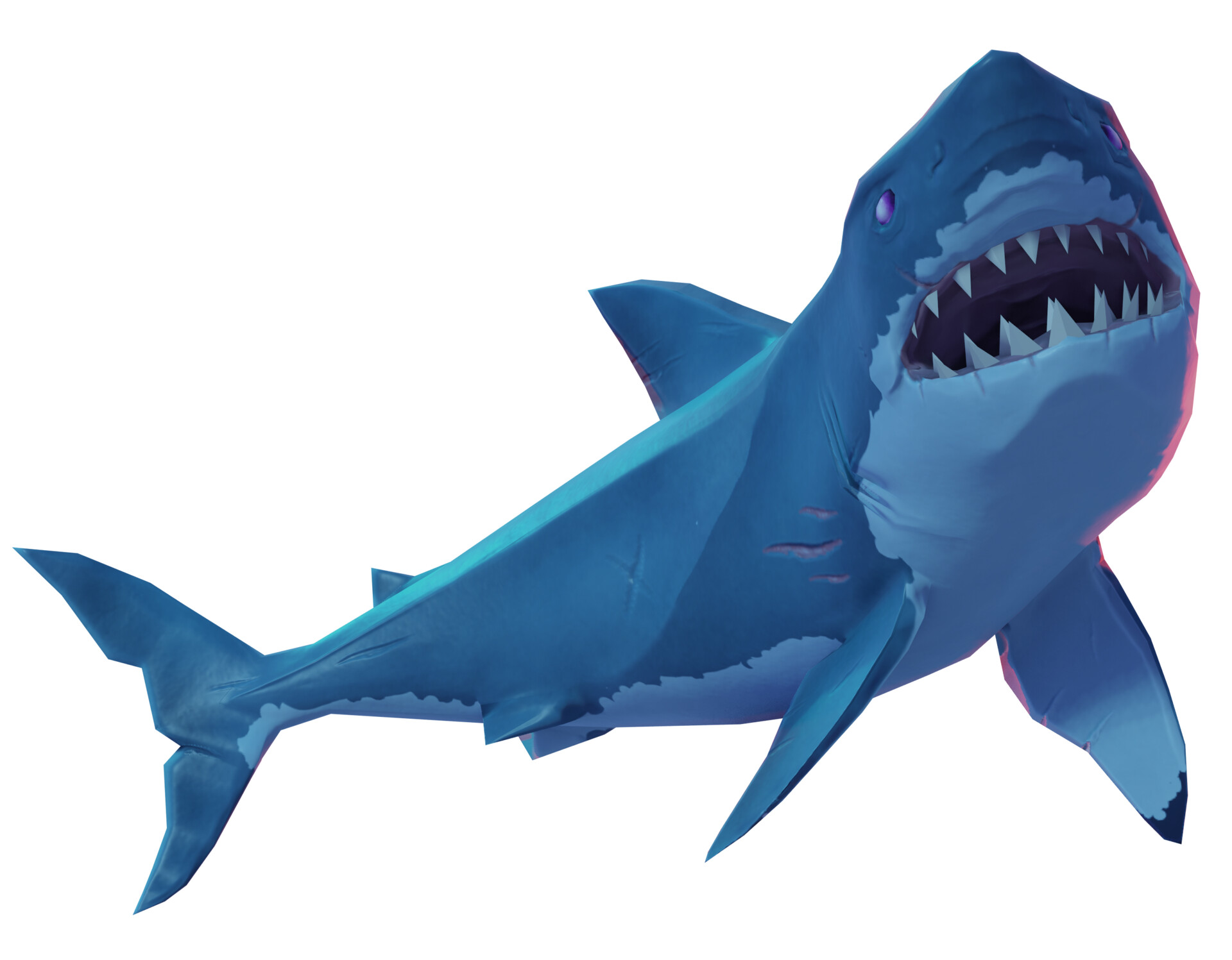 ArtStation - Handpainted Stylized Lowpoly Shark