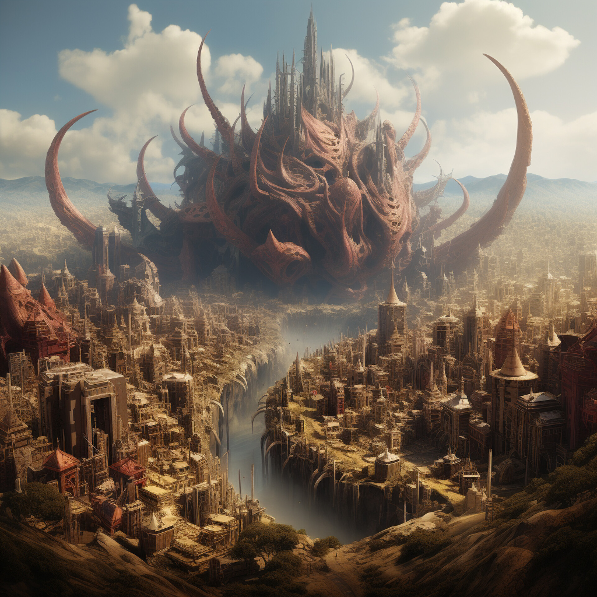 ArtStation - The Ultimate Fantasy Locations Artwork Collection - Alien City