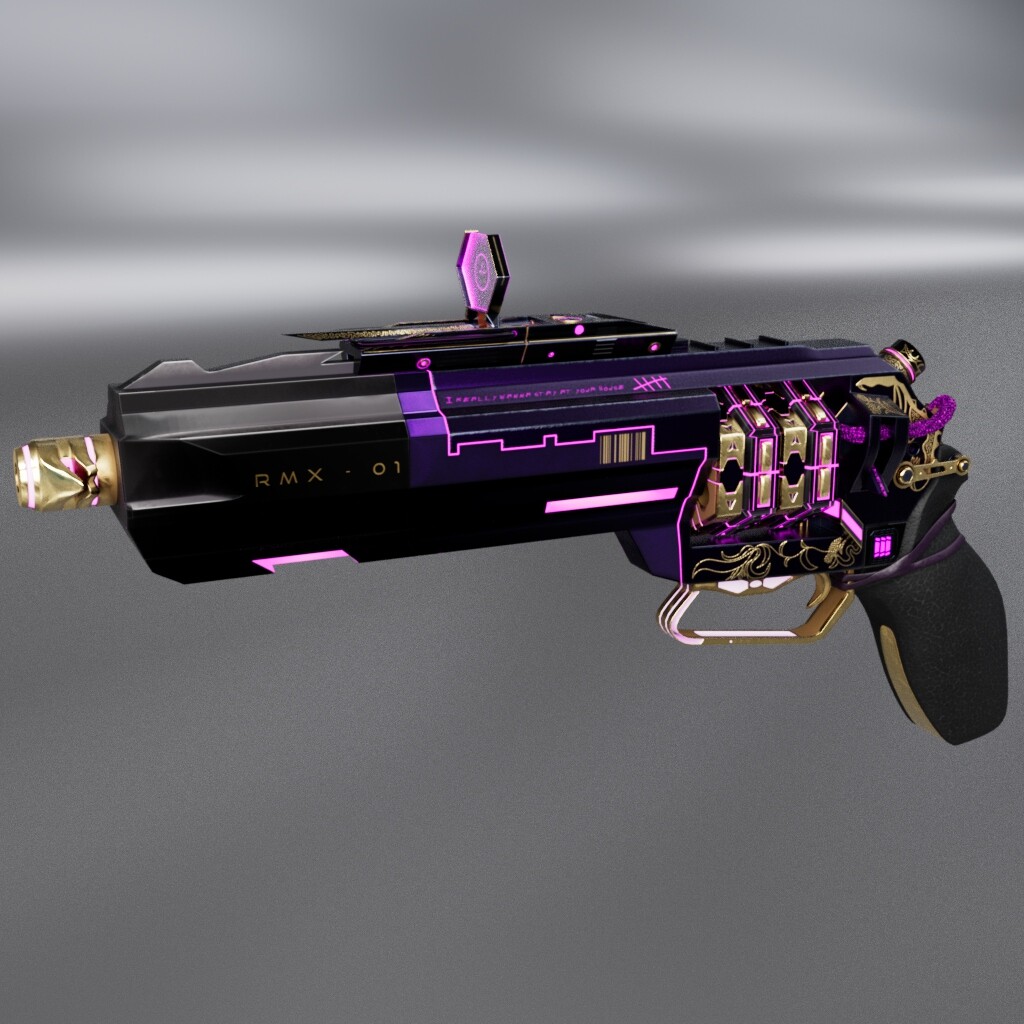 ArtStation - RMX - 01 REVOLVER [Cyberpunk FanArt]