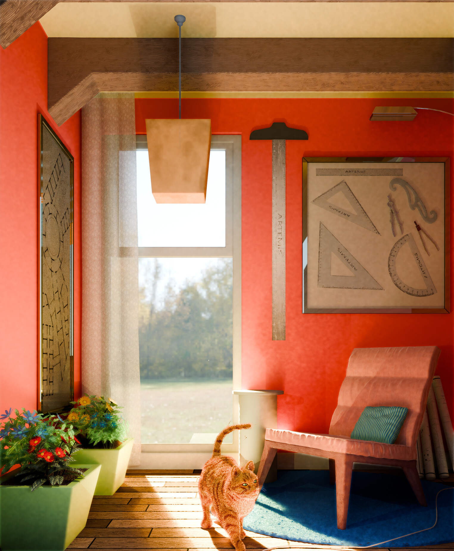 ArtStation - Architect & Kitty 2 (EEVEE-NEXT)