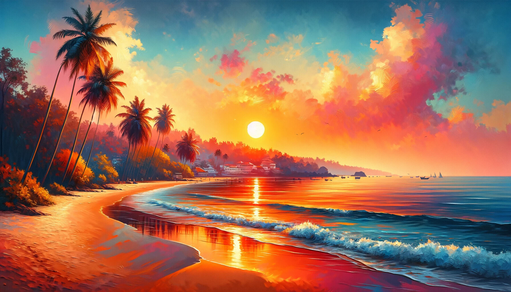 ArtStation - Serene Coastal Sunsets