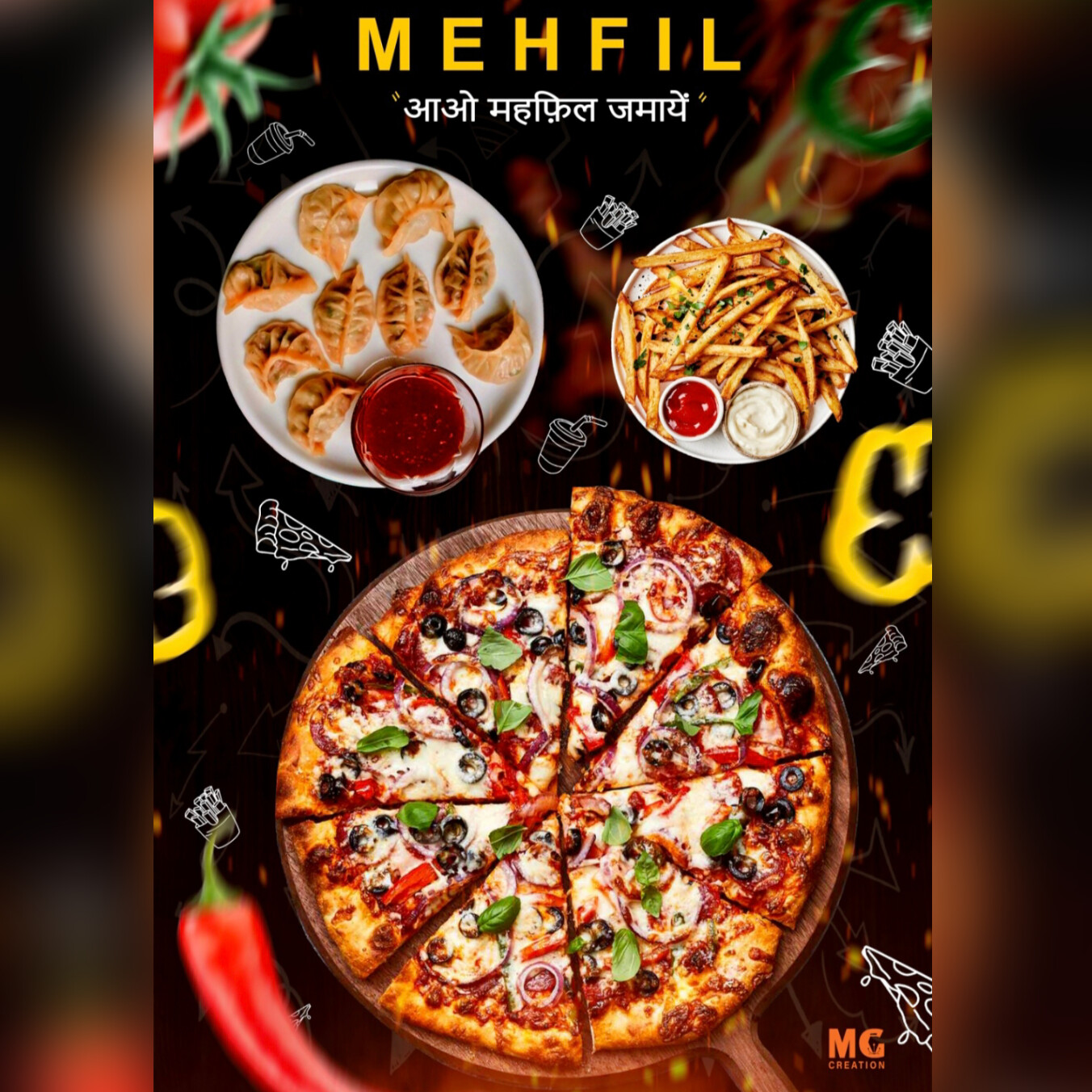 ArtStation - Food poster design