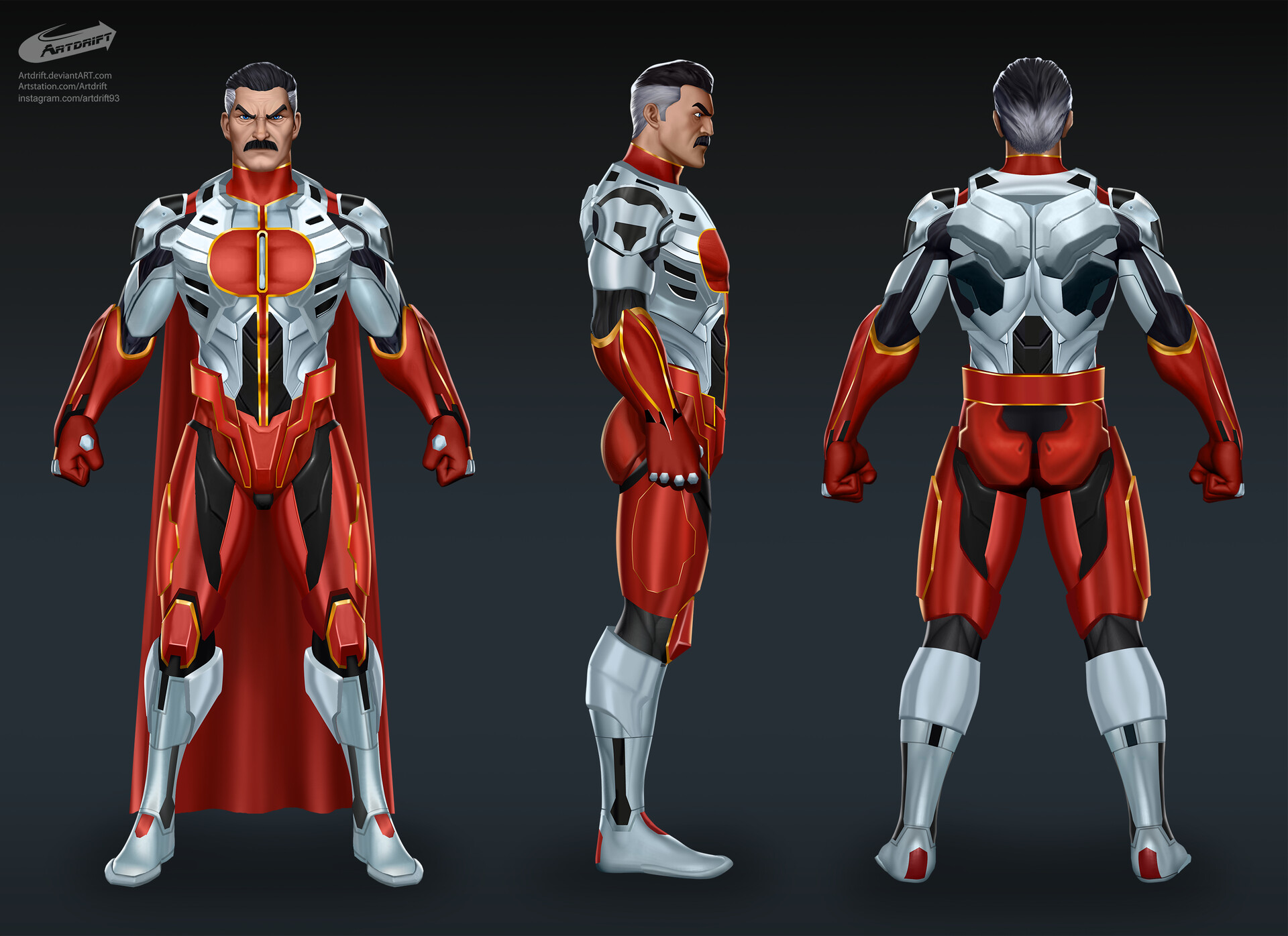 ArtStation - Omni Man - HIgh tech suit concept - Commission